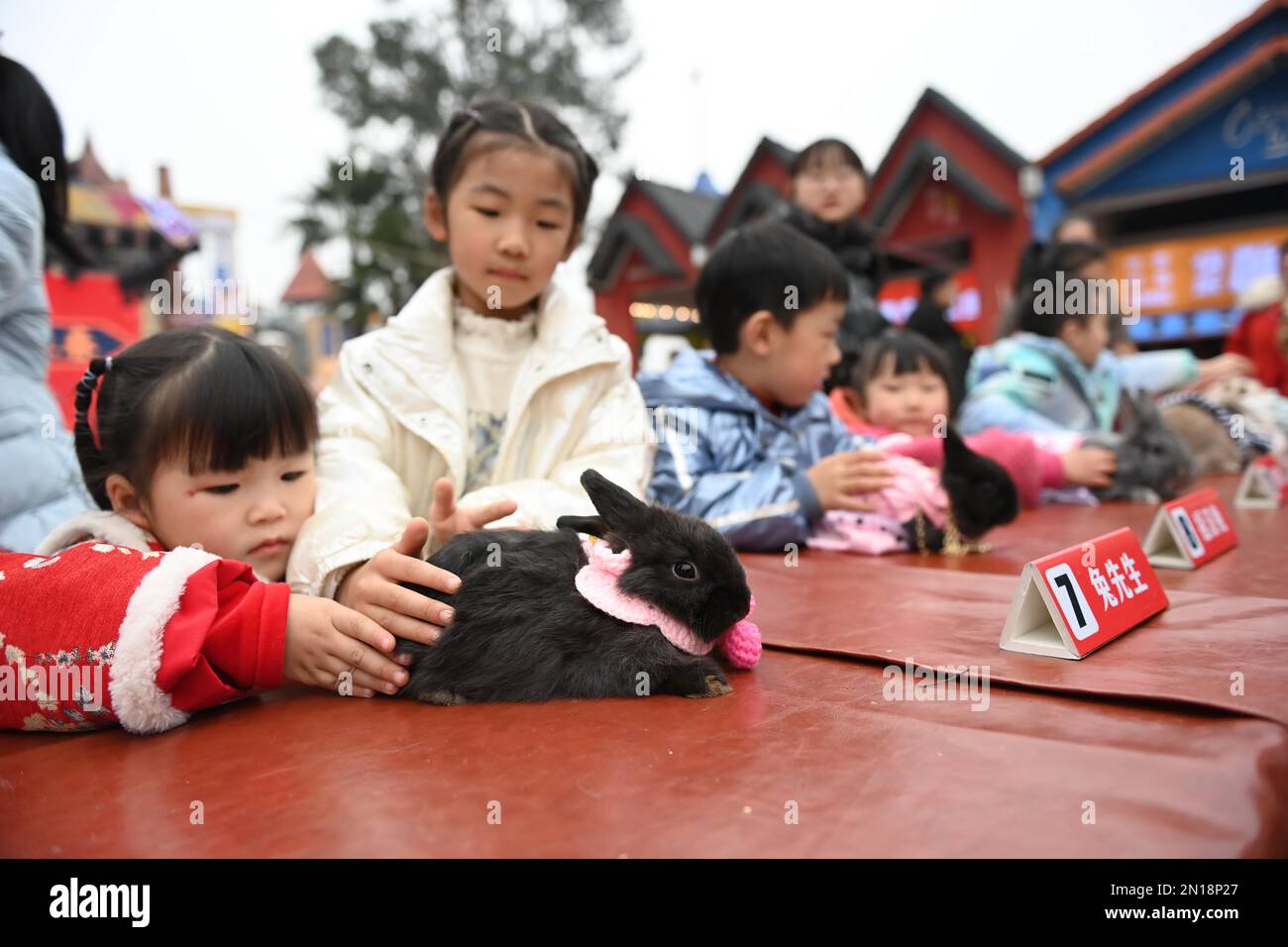 **CHINESE MAINLAND, HONG KONG, MACAU AND TAIWAN OUT** Children show ...
