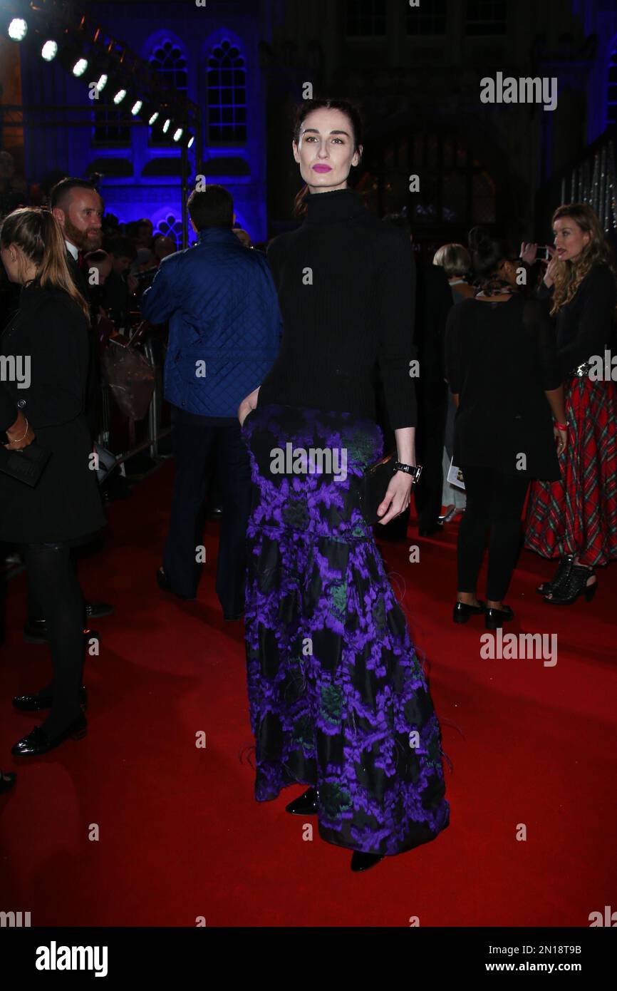 Erin O'Connor poses for photographers upon arrival at the BFI Luminous ...