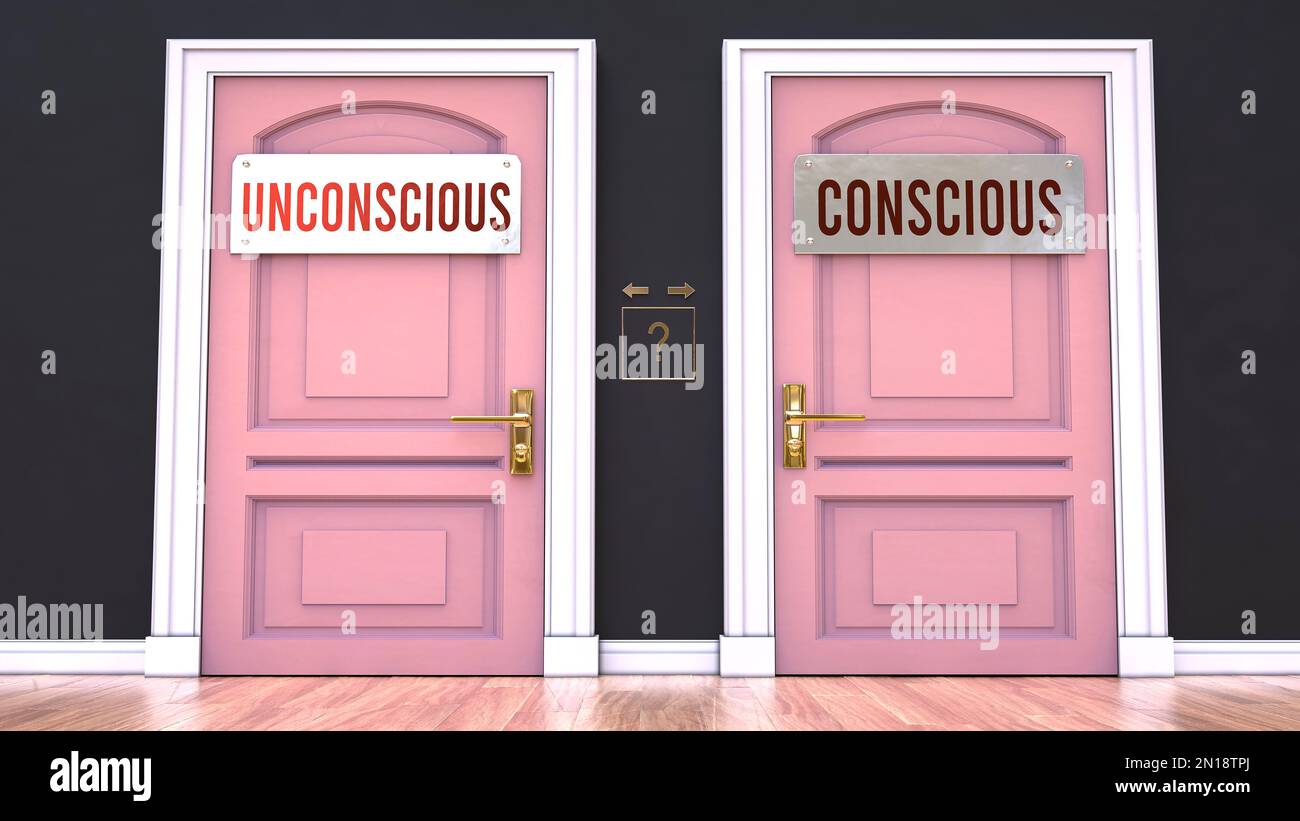 Unconscious or Conscious - making decision by choosing either one ...