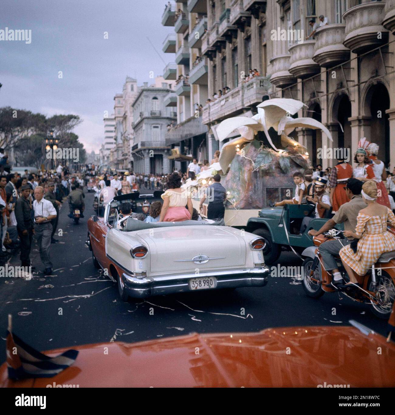 Cuban Carnival is celebrated with a parade on the streets of Havana ...