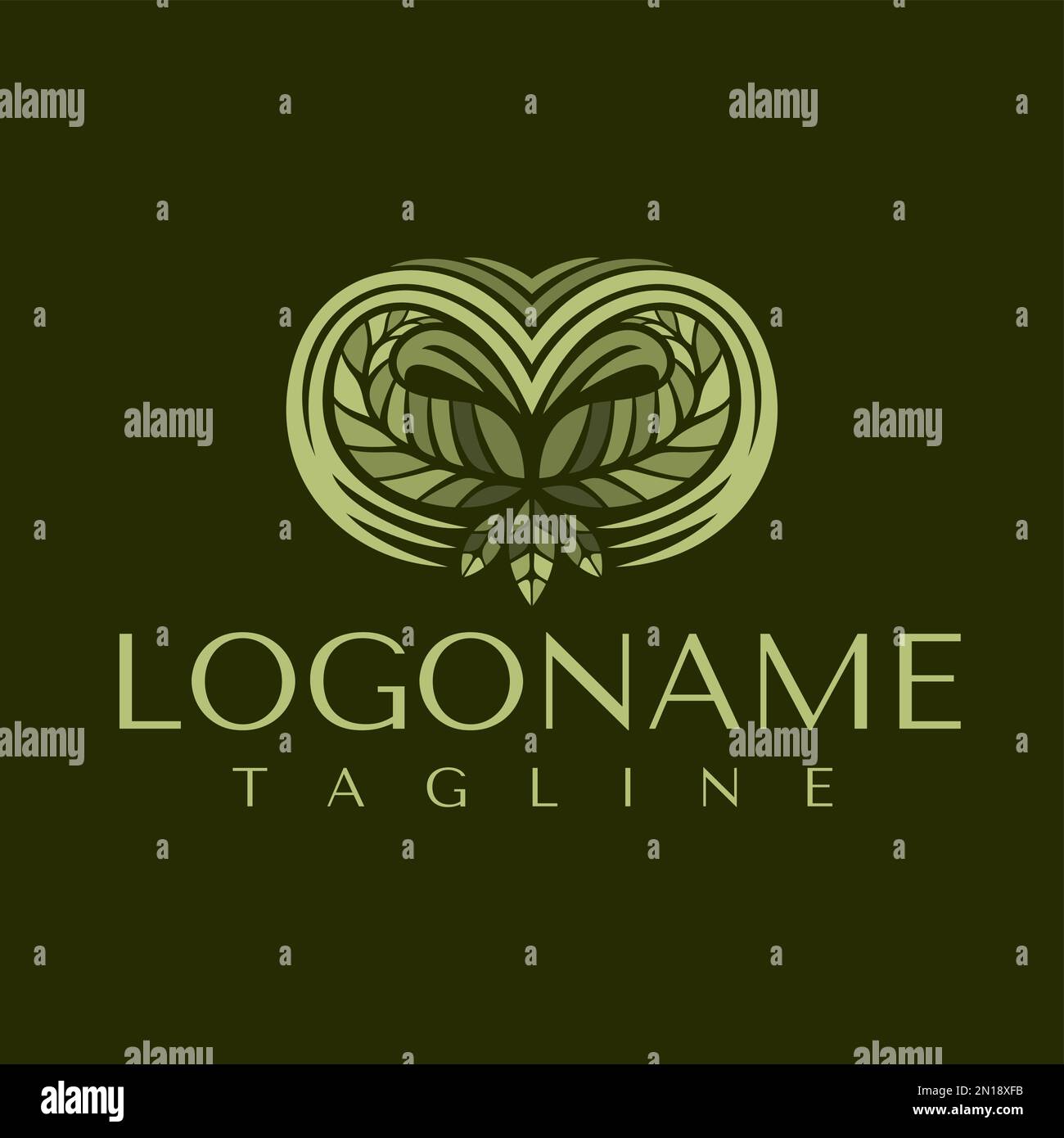 Leaf M letter logo design template. Natural letter M logo branding ...