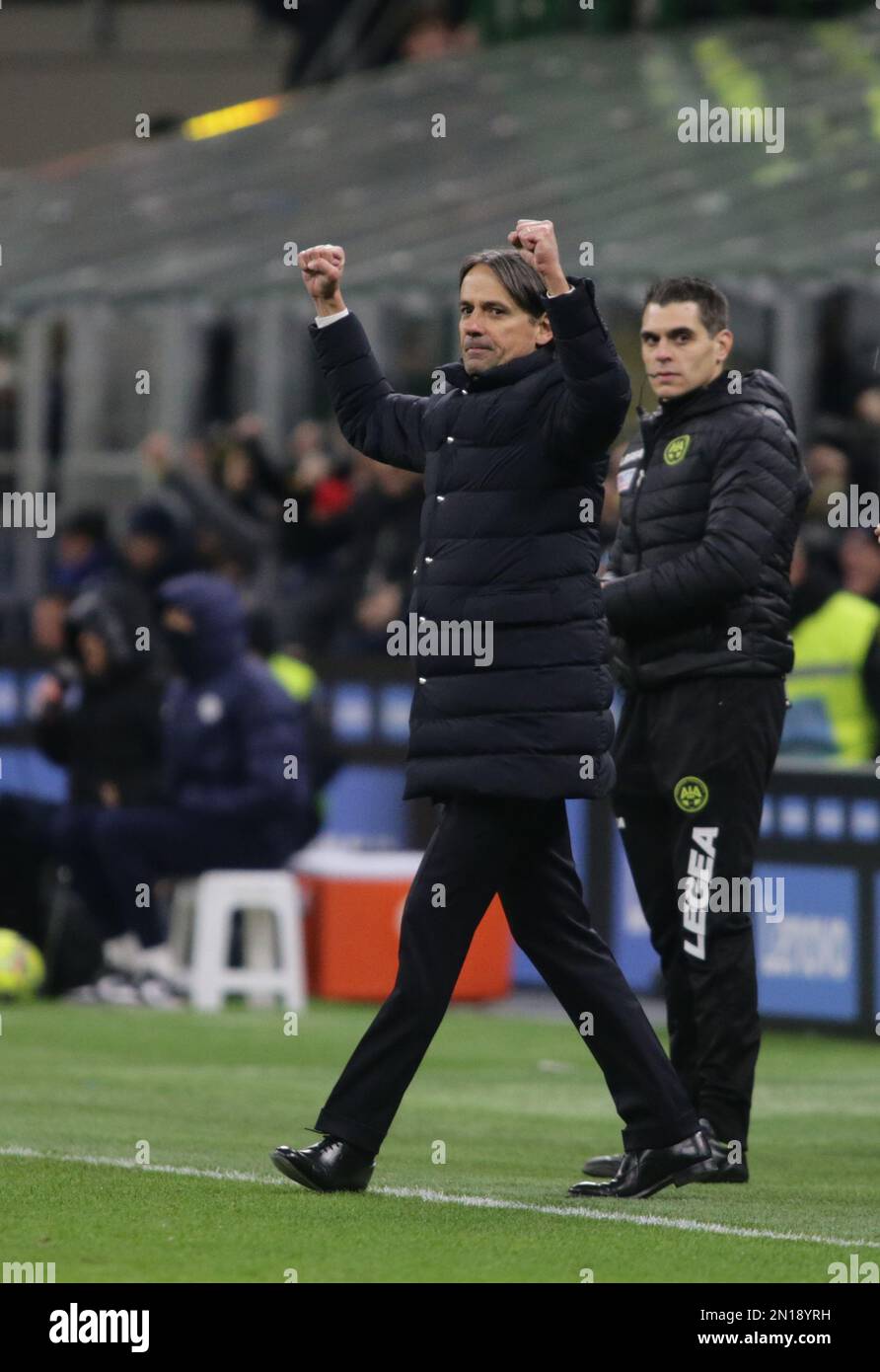 Simone Inzaghi, Manager of FC Internazionale during the Italian serie A ...