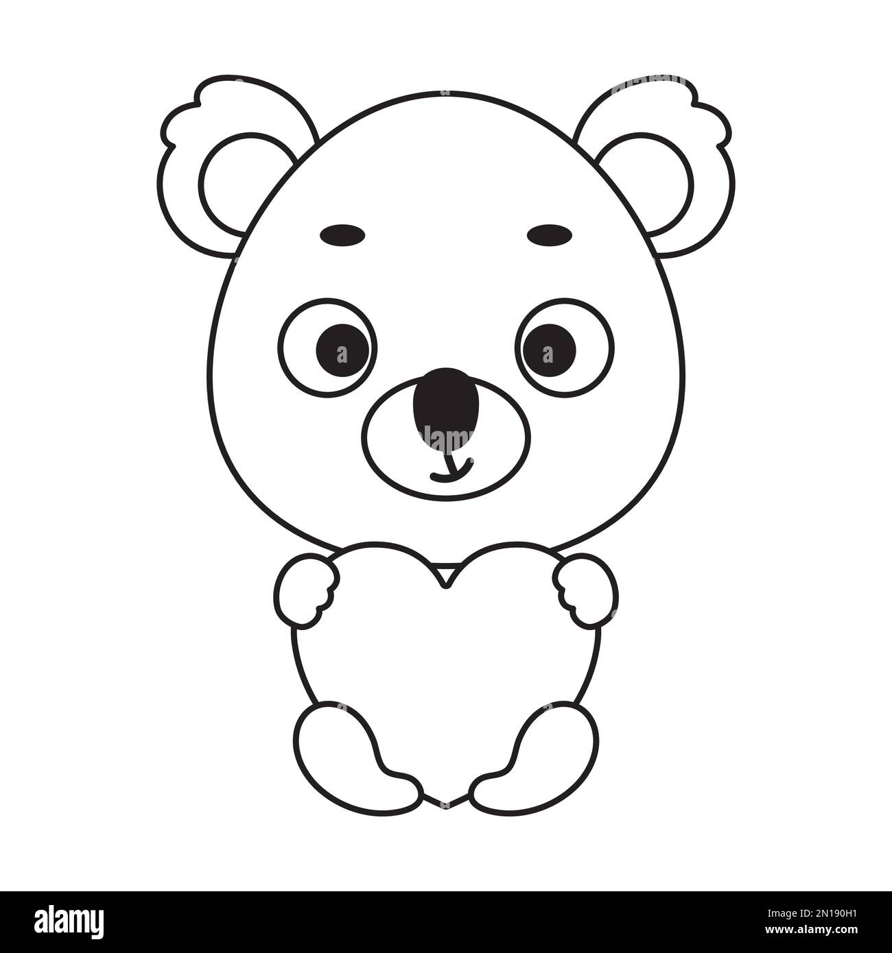 Cute Koala Coloring Page