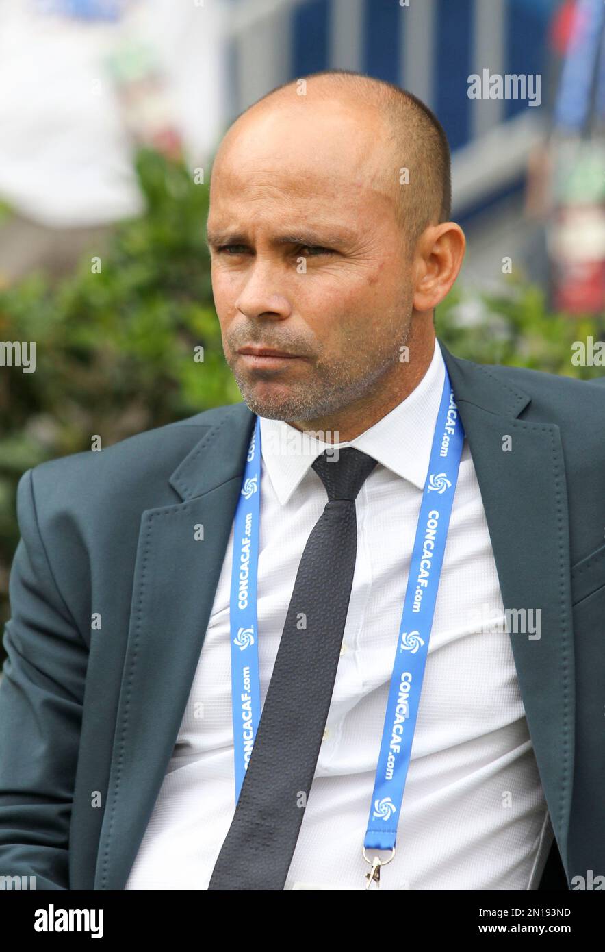 Costa Rica head coach Luis Fernando Fallas in a CONCACAF men's Olympic ...