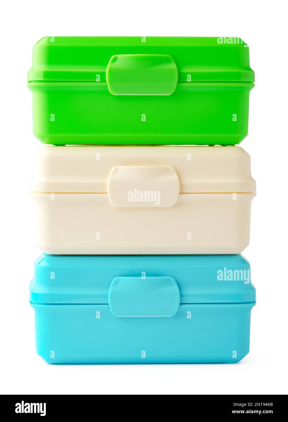 Empty food container isolated on white background Stock Photo - Alamy