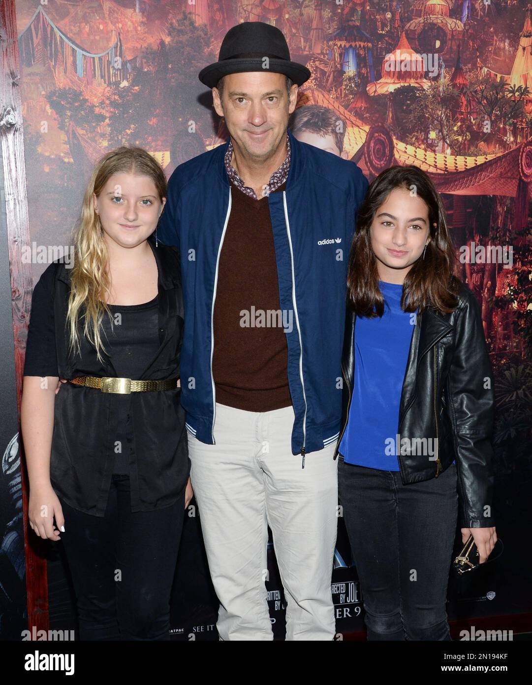 Anthony Edwards and his daughters attend the premiere of "Pan" at the ...