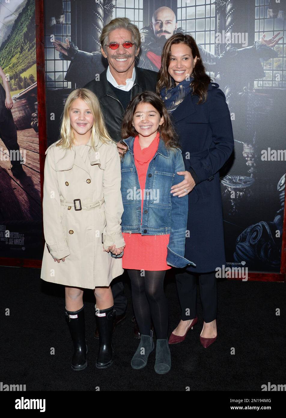 Geraldo Rivera and family attend the premiere of "Pan" at the Ziegfeld ...