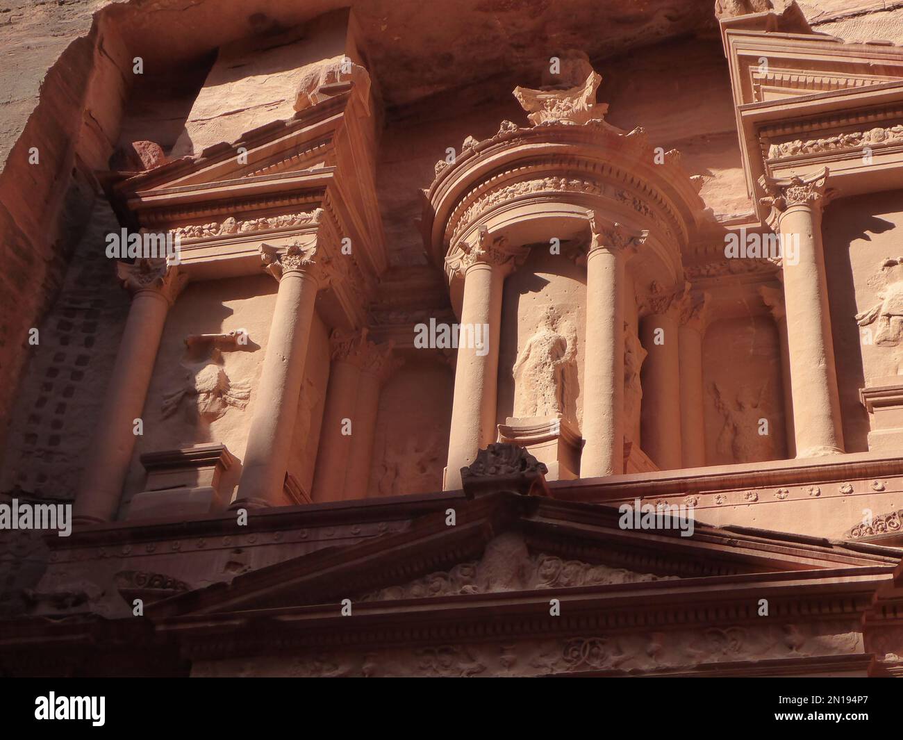 Middle East, Jordan, Petra, UNESCO World Heritage Site. The facade of ...