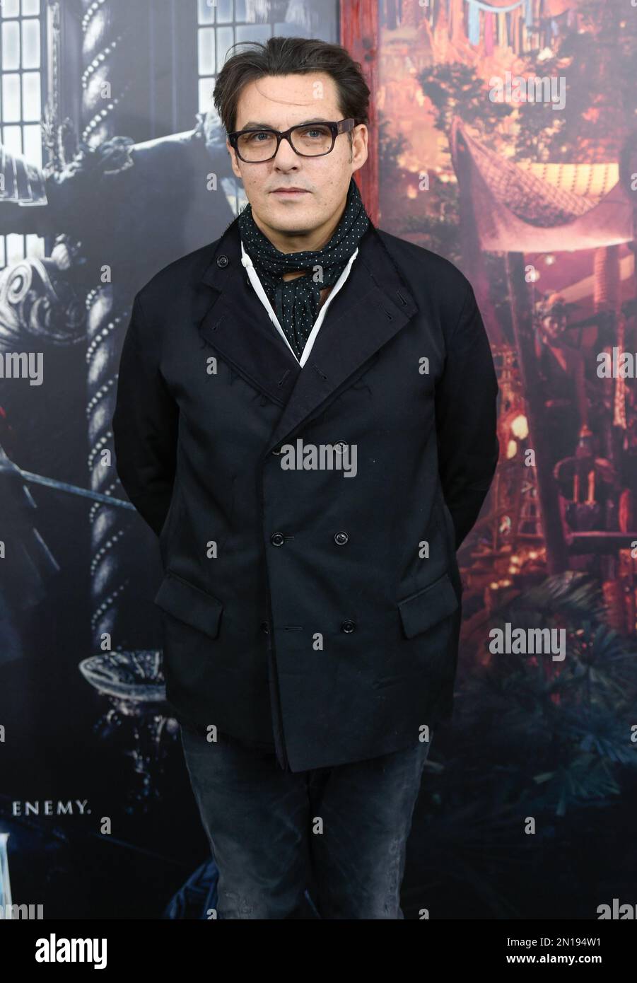 Joe Wright attends the premiere of "Pan" at the Ziegfeld Theatre on ...