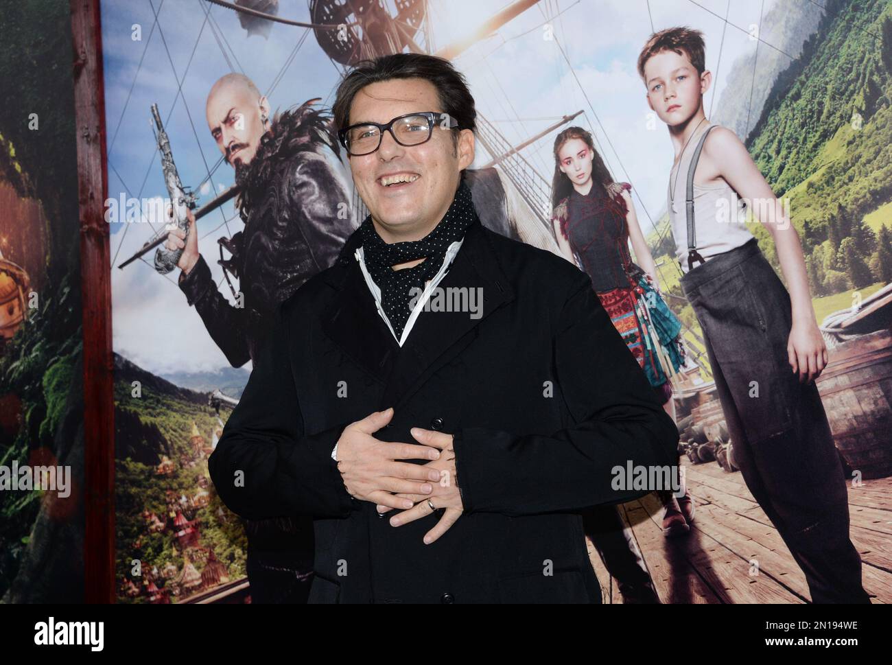 Joe Wright attends the premiere of "Pan" at the Ziegfeld Theatre on ...