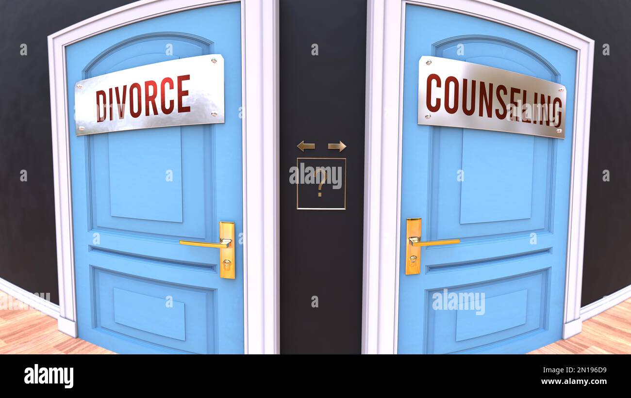 Two mutually exclusive paths to choose from, either Divorce or ...