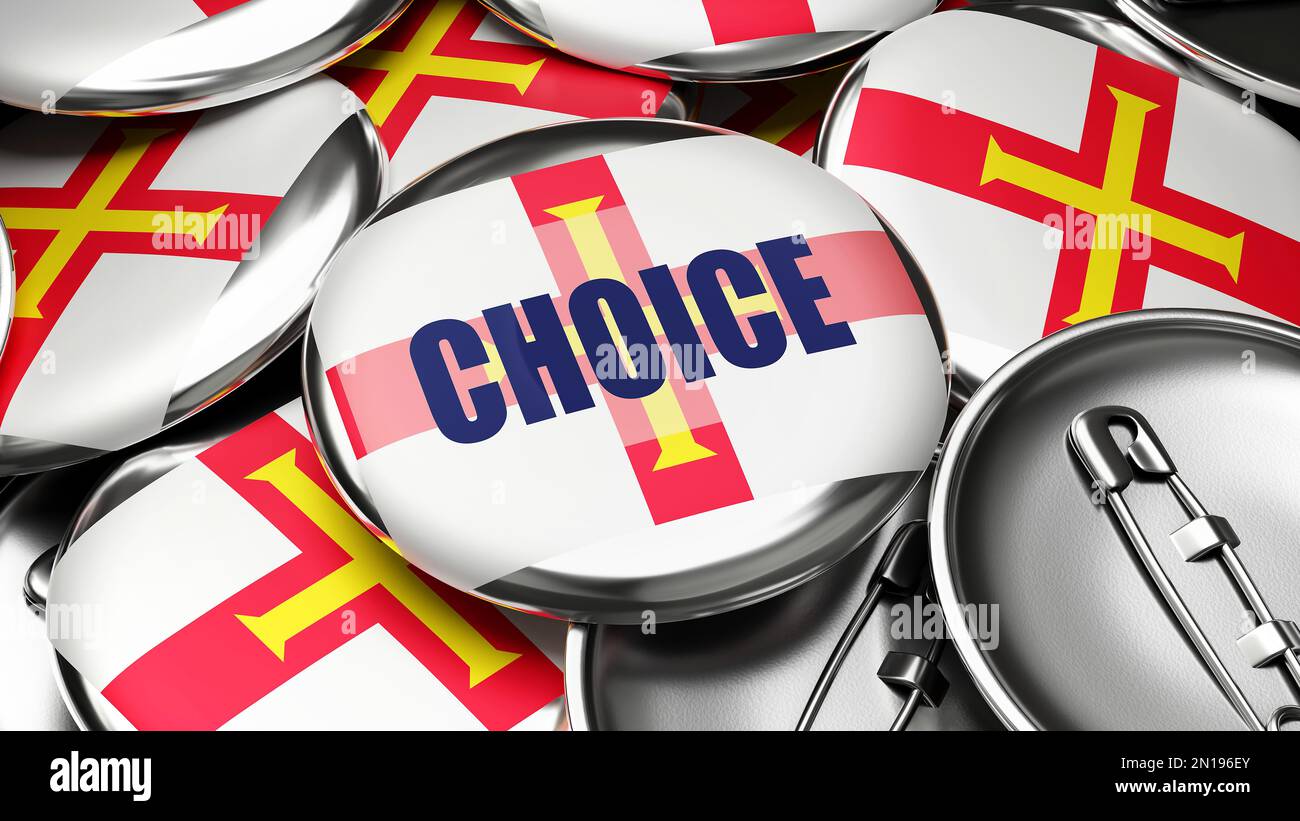Choice in Guernsey - colorful handmade electoral campaign buttons for ...