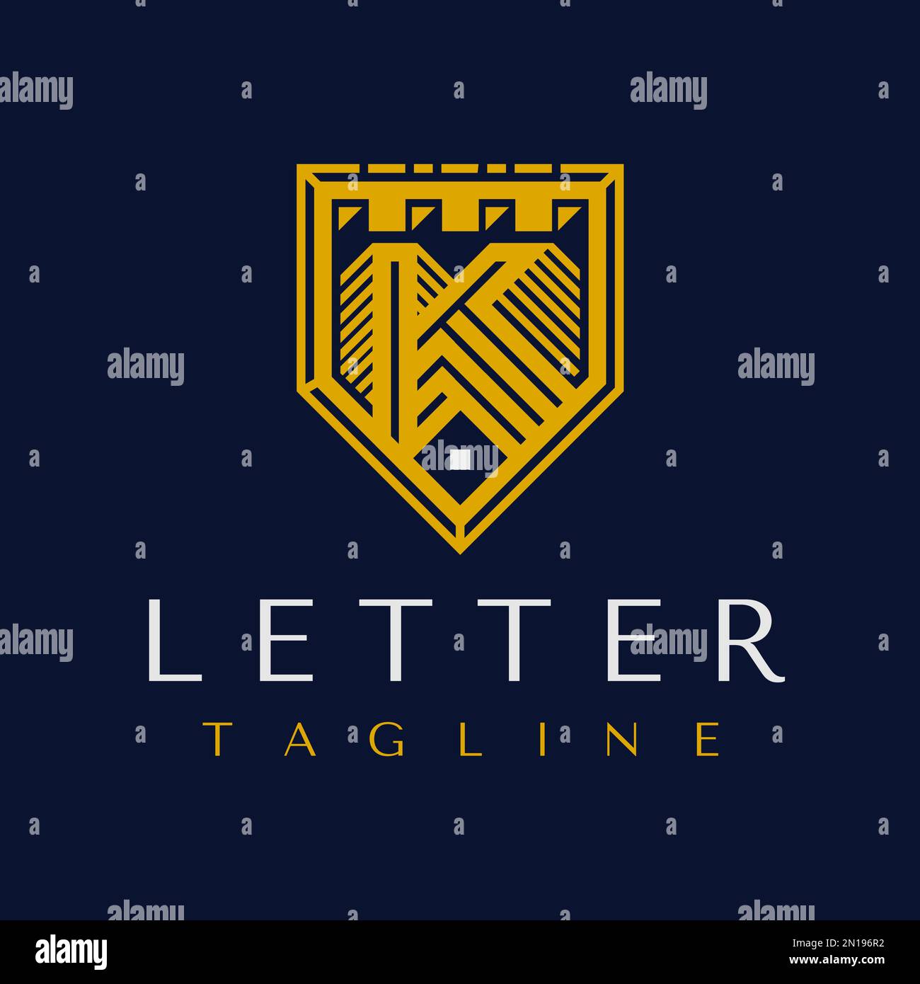 Modern shield K letter logo design template. Luxury home K logo graphic vector Stock Vector ...