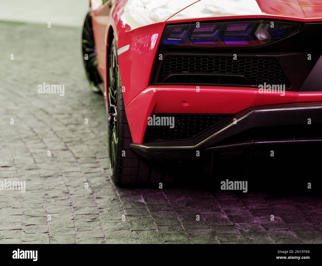 Super car back view hi-res stock photography and images - Alamy