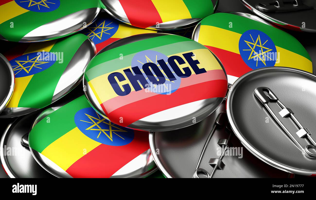 Choice in Ethiopia - colorful handmade electoral campaign buttons for ...