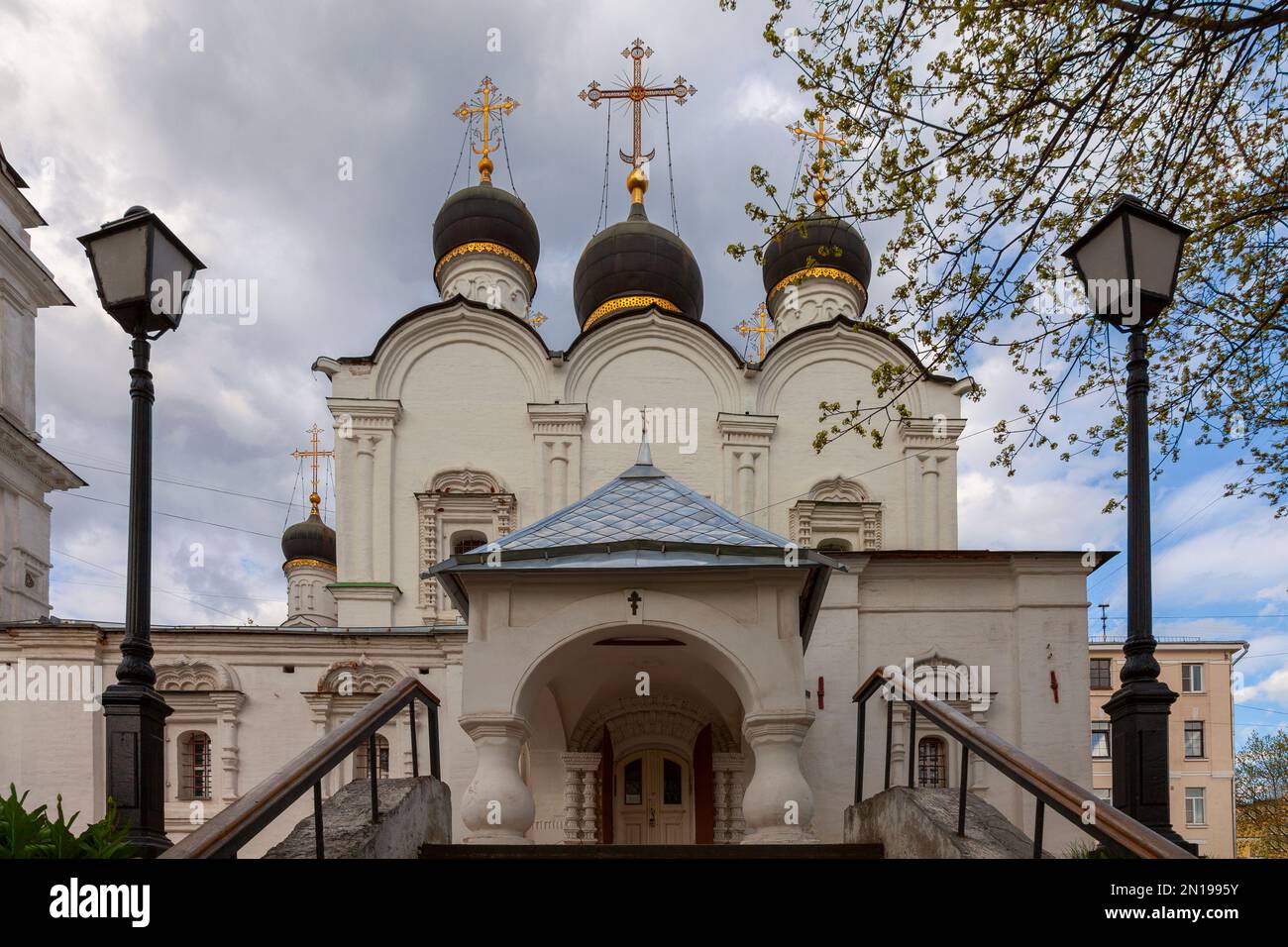 Church of Vladimir Equal-to-the-Apostles in Starye Sady, Moscow Stock ...