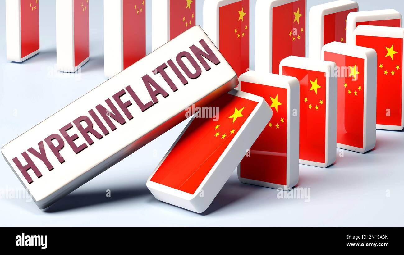 China and hyperinflation, causing a national problem and a falling ...