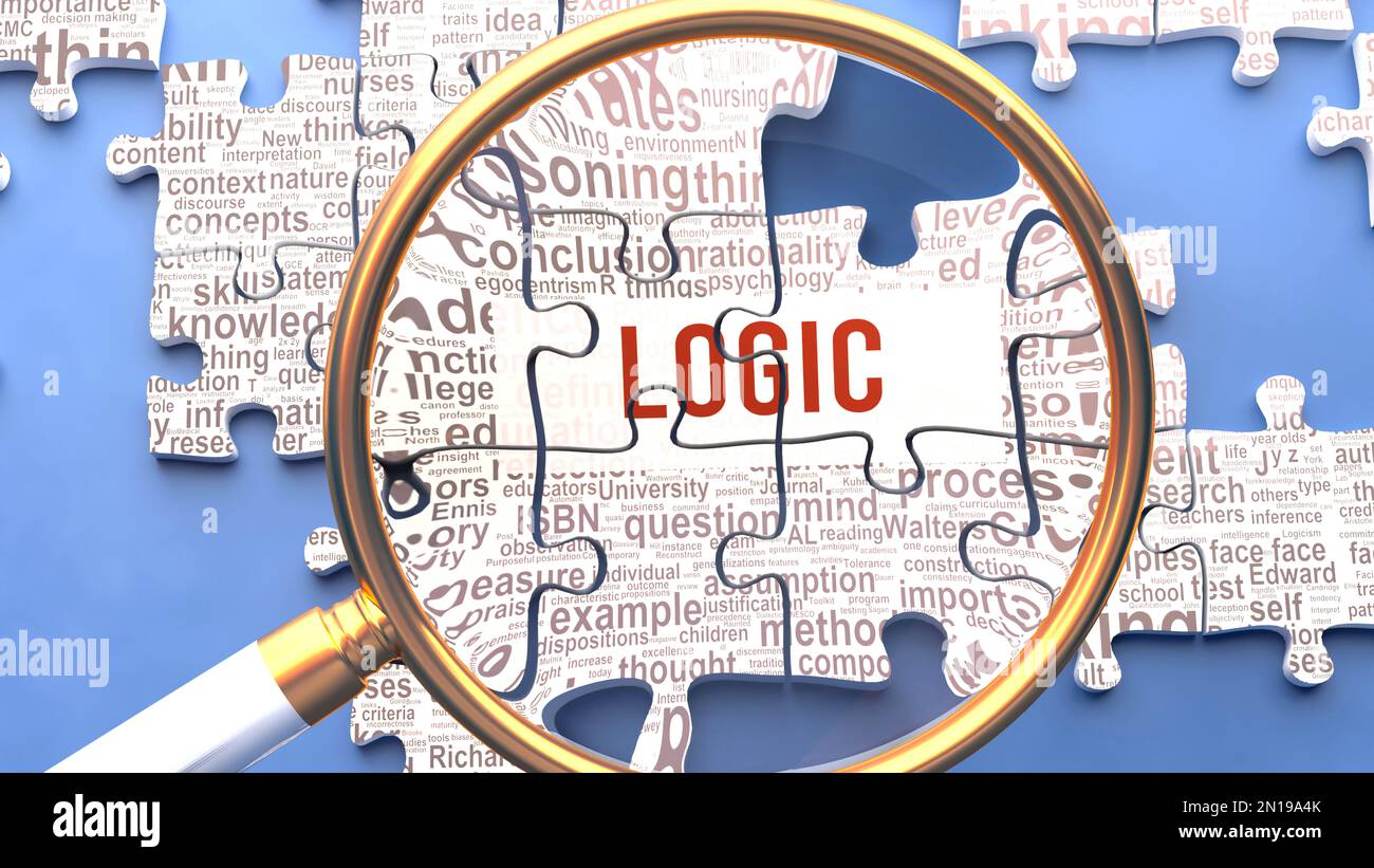 Logic being closely examined along with multiple vital concepts and ...