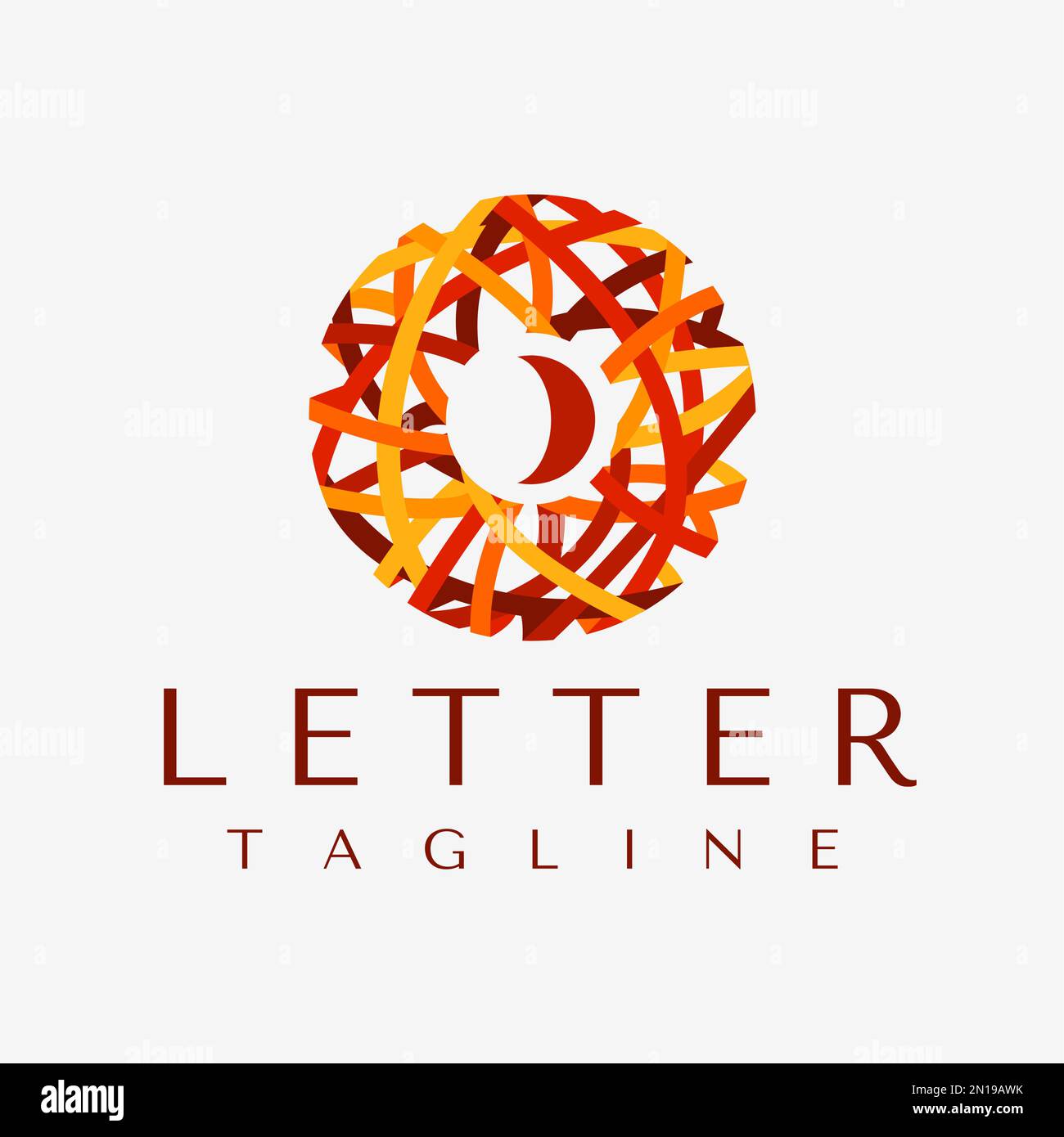 Modern line O letter logo design template. Curve letter O logo graphic ...