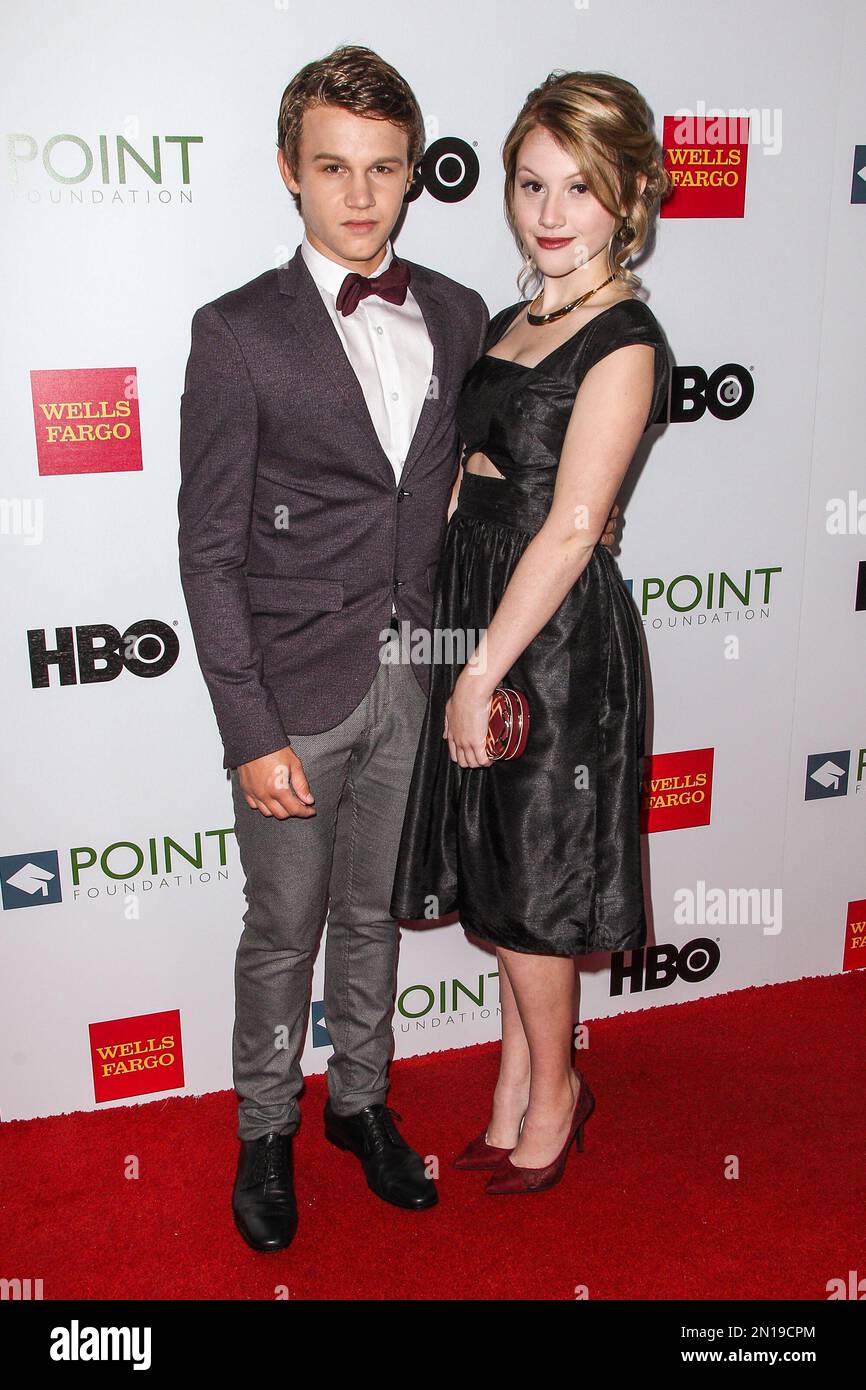 Gavin Macintosh, left, and Brooke Sorenson attend the Voices on Point ...