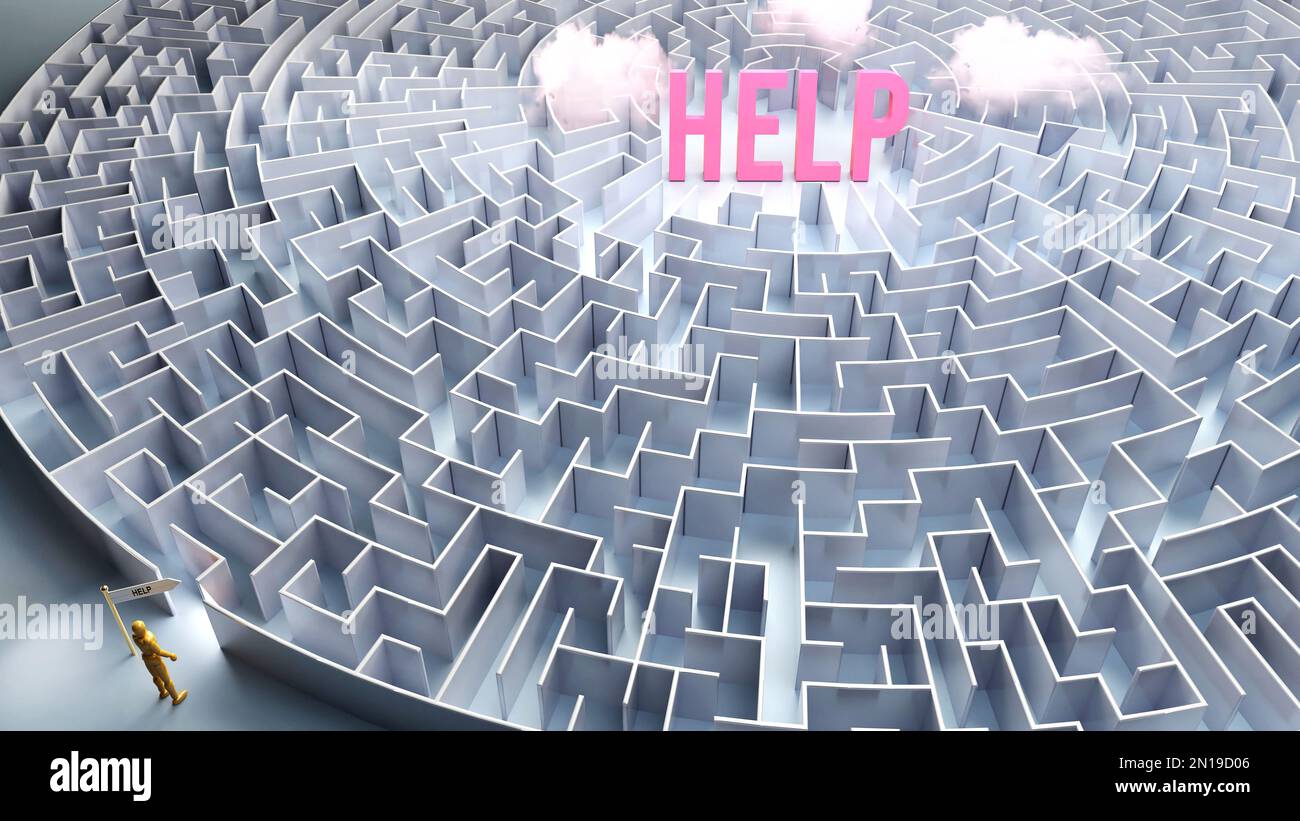 A journey to find Help - going through a confusing maze of obstacles ...