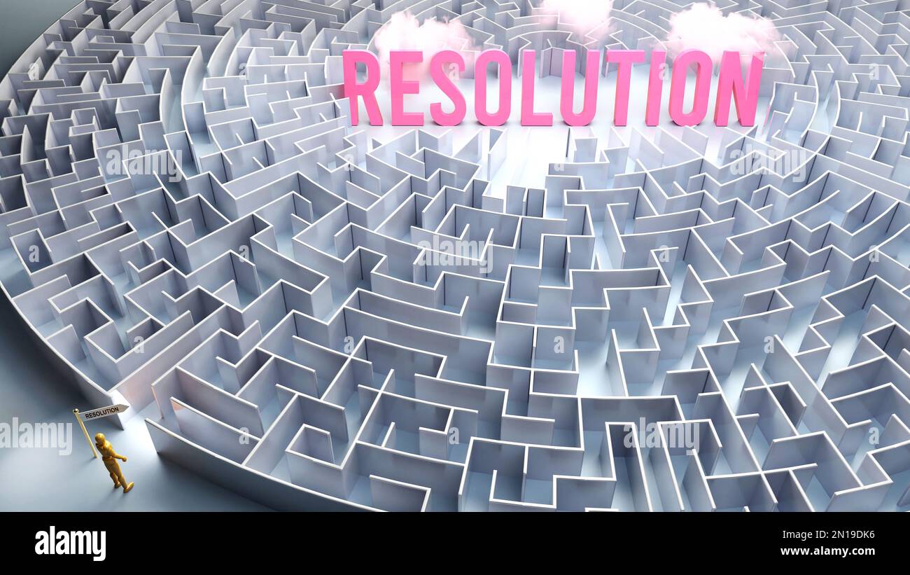 Hard journey that leads to resolution hi-res stock photography and ...