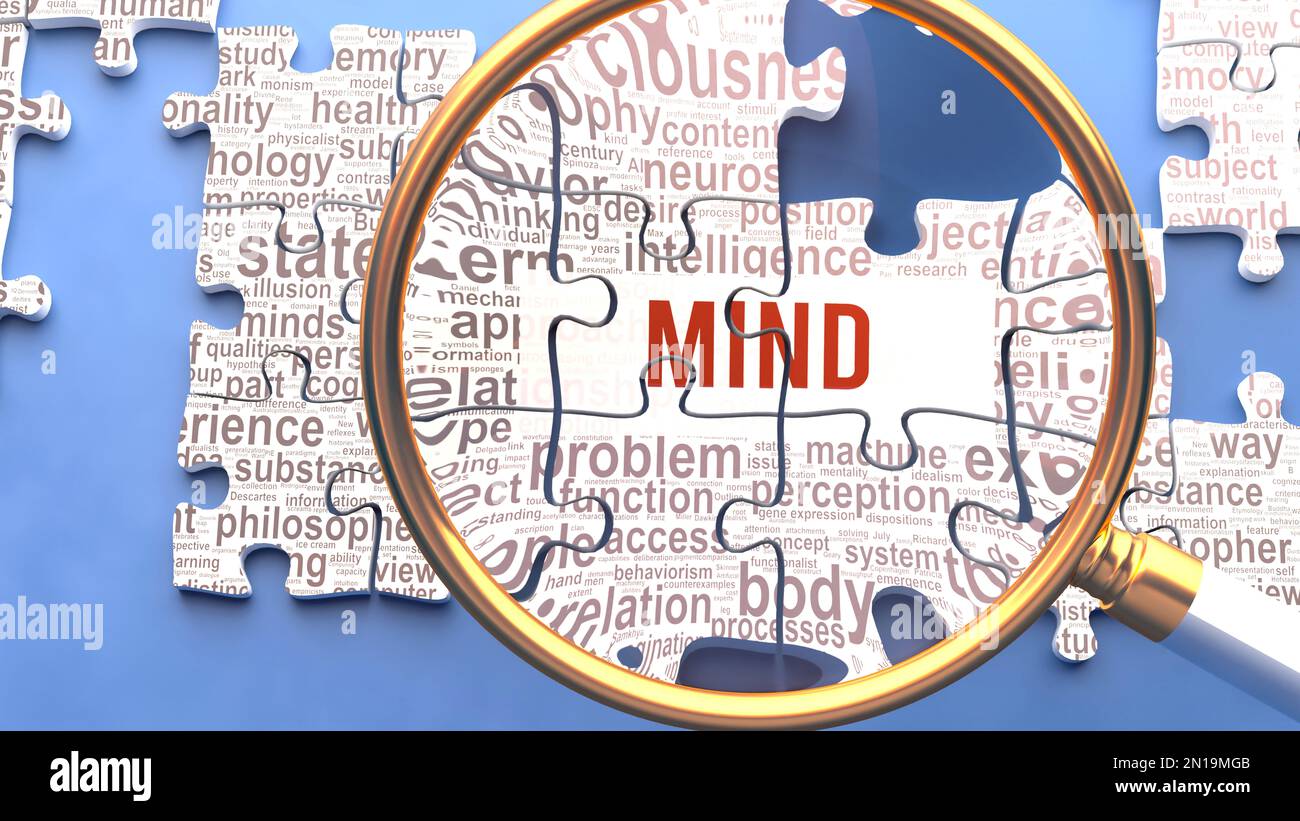 Mind being closely examined along with multiple vital concepts and ...