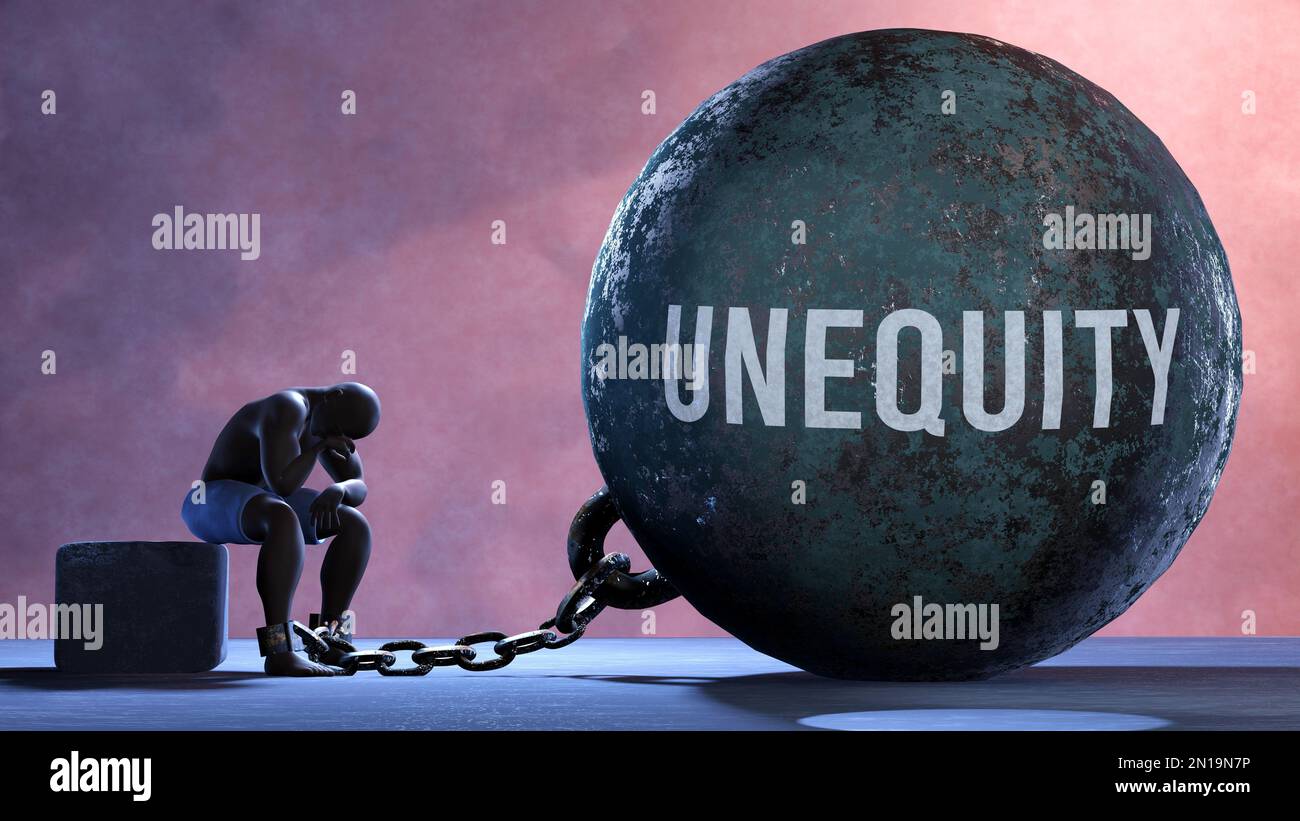 Unequity that limits life and make suffer, imprisoning in painful ...