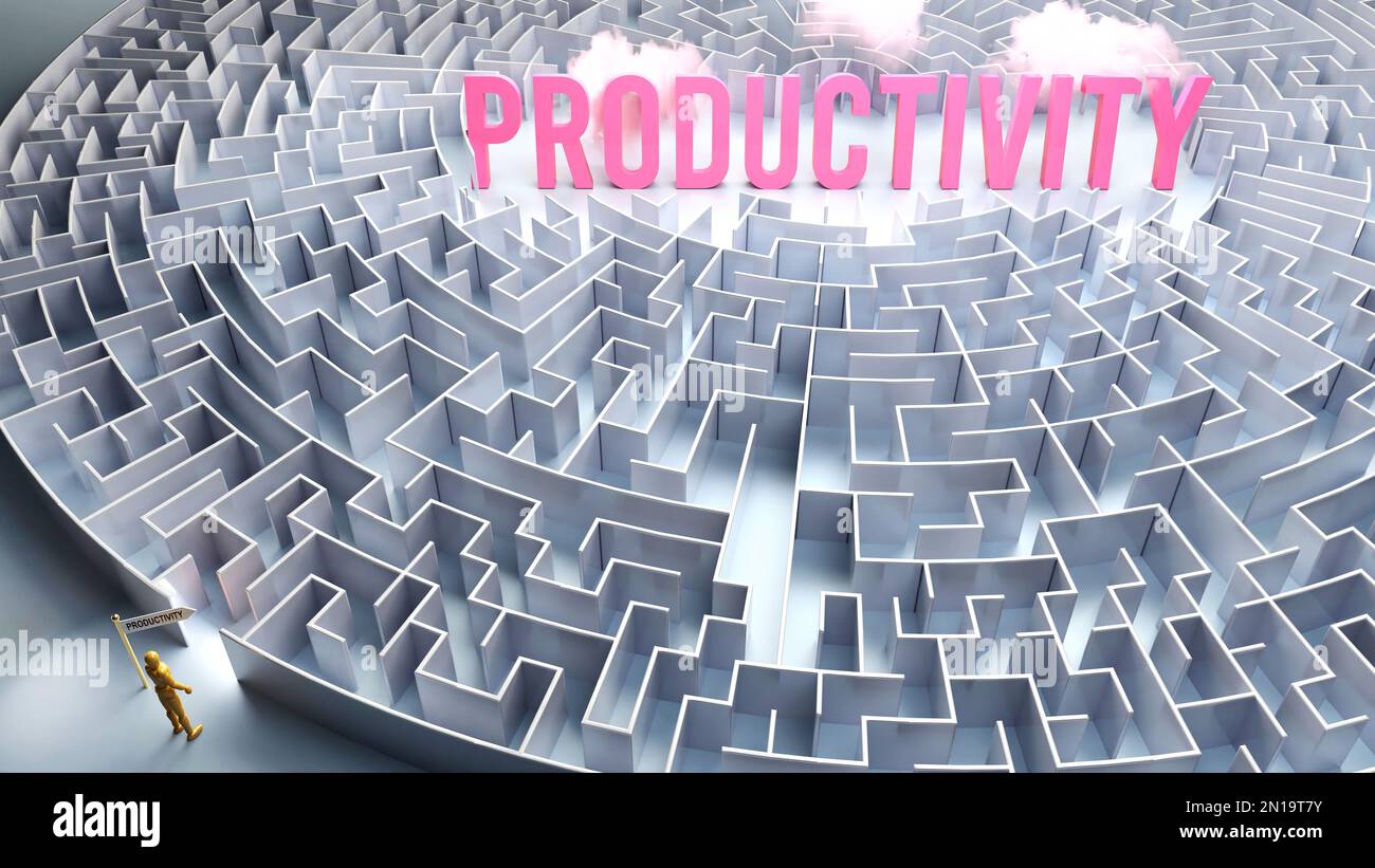 Hard journey that leads to productivity hi-res stock photography and ...