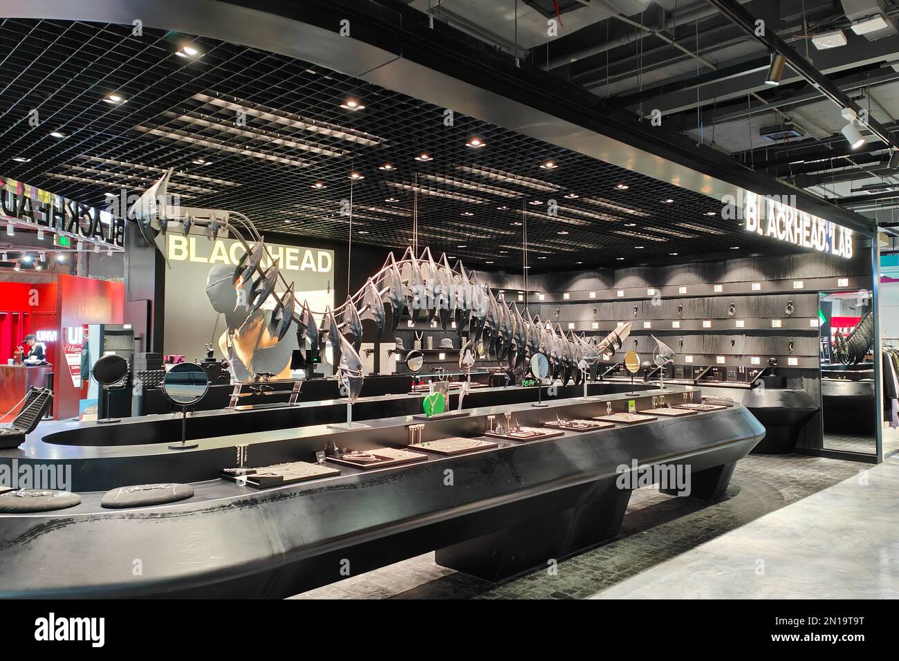 SHANGHAI, CHINA - FEBRUARY 6, 2023 - The BLACKHEAD LAB store in Shanghai, China, February 6 ...