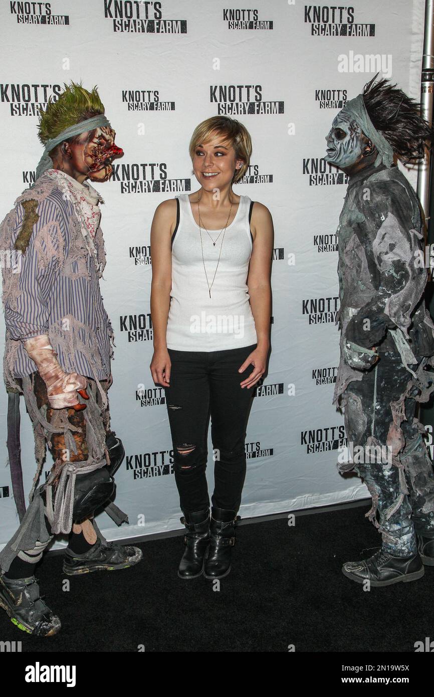 Tina Majorino attends the Knott's Scary Farm Black Carpet event on ...