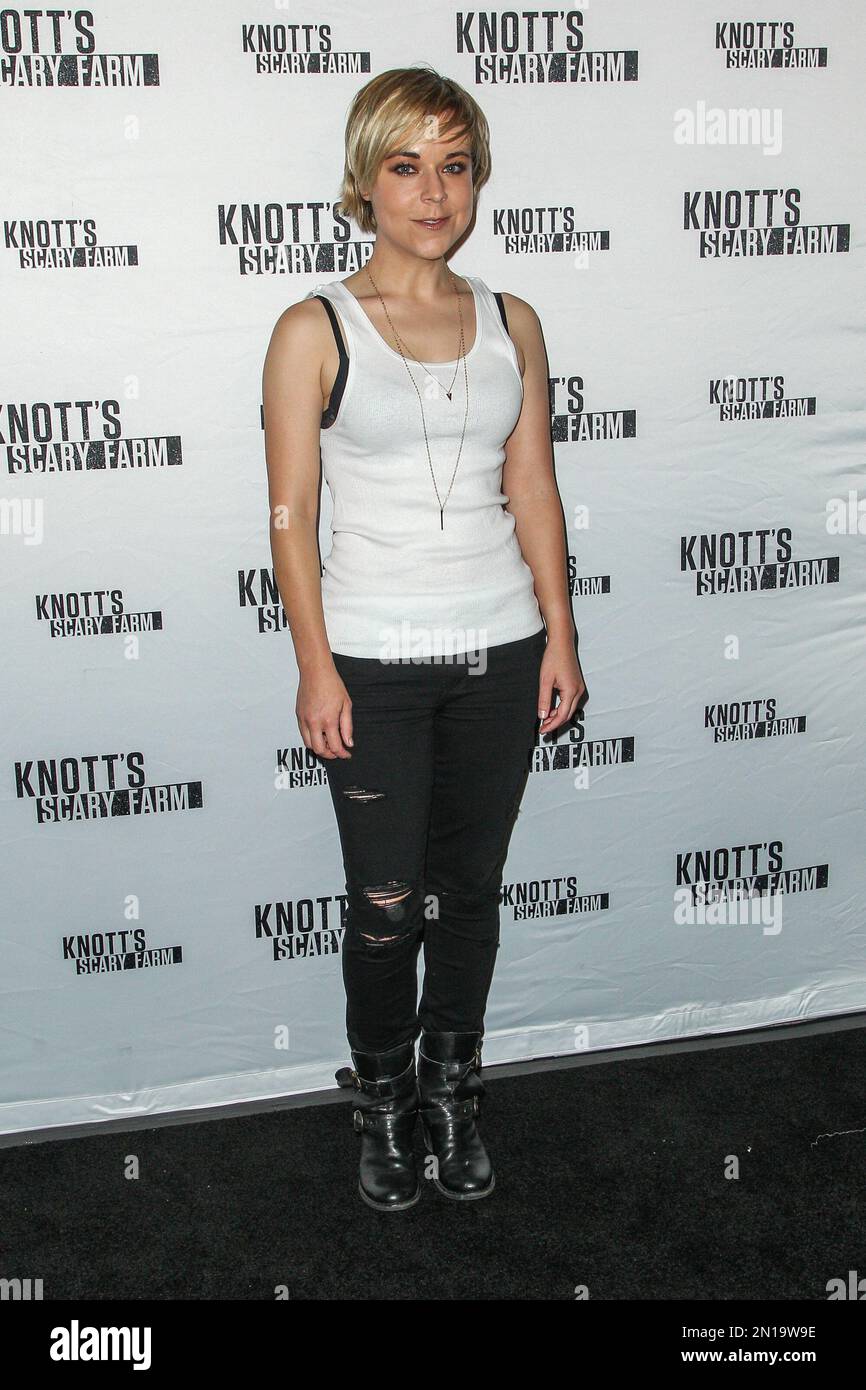 Tina Majorino attends the Knott's Scary Farm Black Carpet event on ...