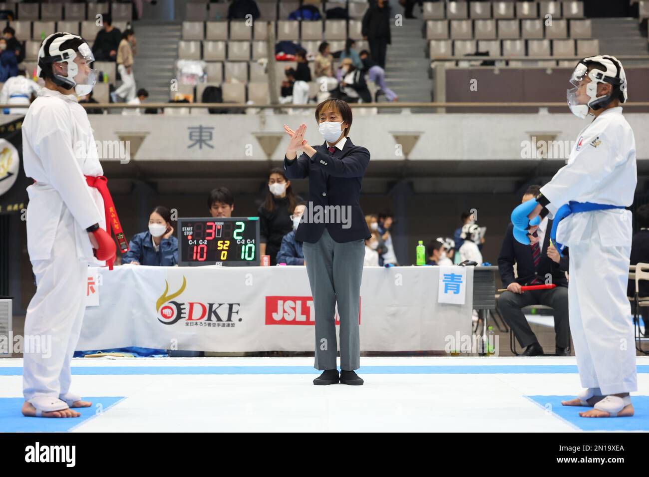 Tokyo, Japan. 5th Feb, 2023. (L-R) Daichi Gayama, Hyuga Yuzawa Karate ...