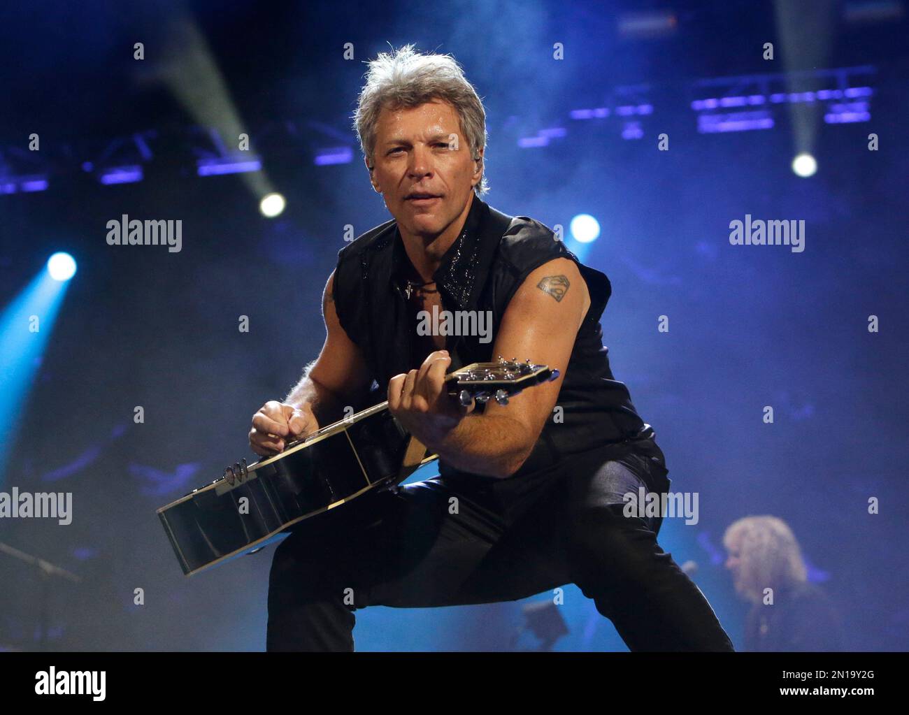 Bon Jovi's lead singer Jon Bon Jovi performs during their "Bon Jovi ...