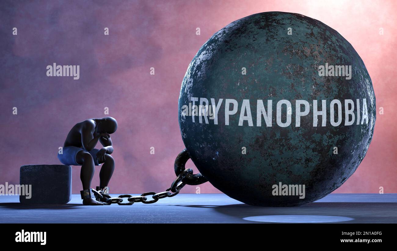 Trypanophobia that limits life and make suffer, imprisoning in painful ...