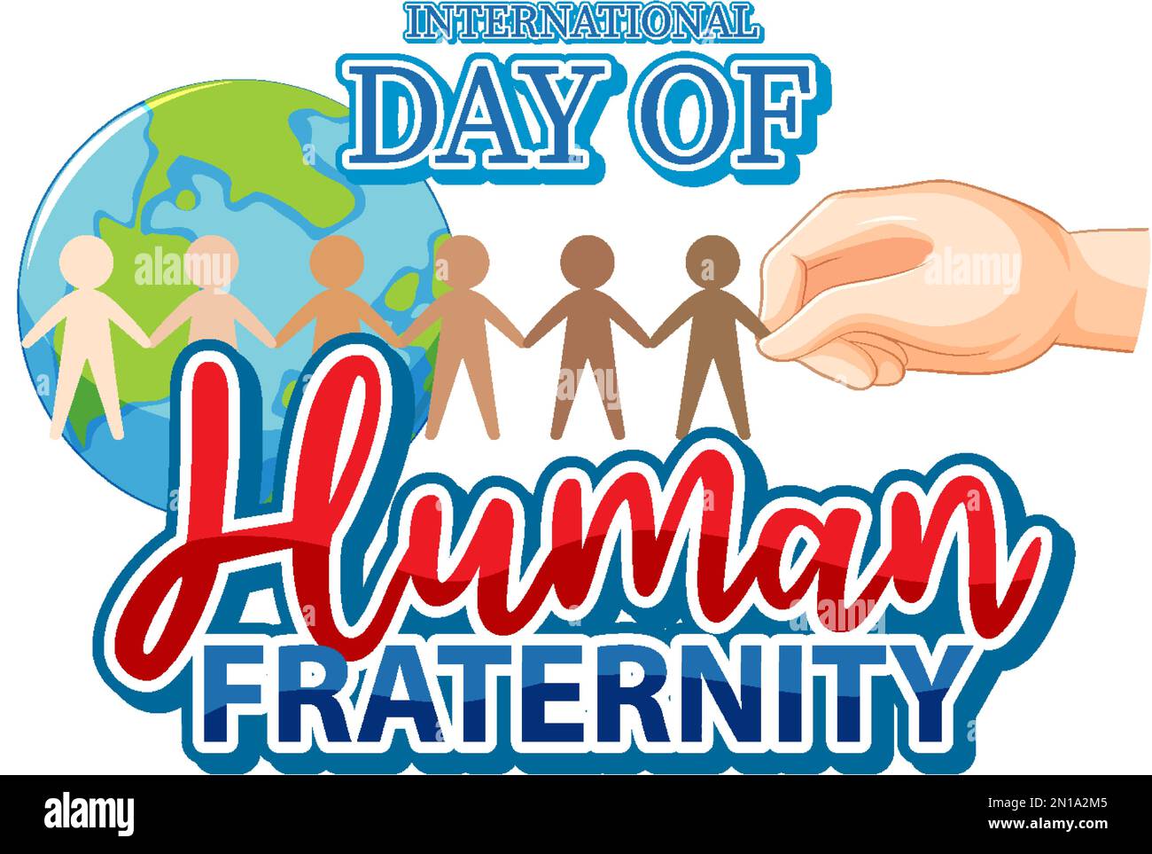 International day of human fraternity illustration Stock Vector Image ...