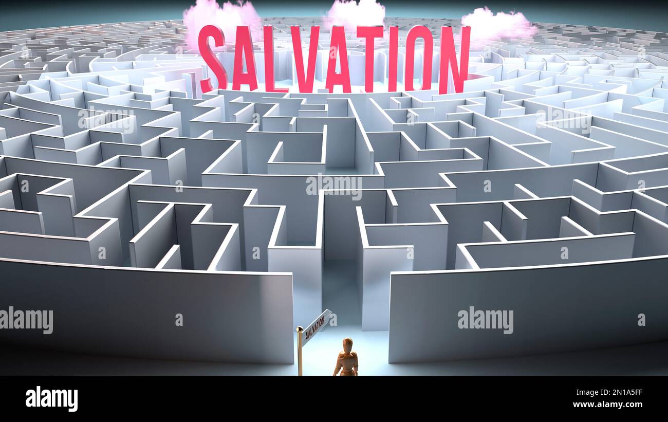 A vulnerable person in front of a big obstacle and a challenge to find ...