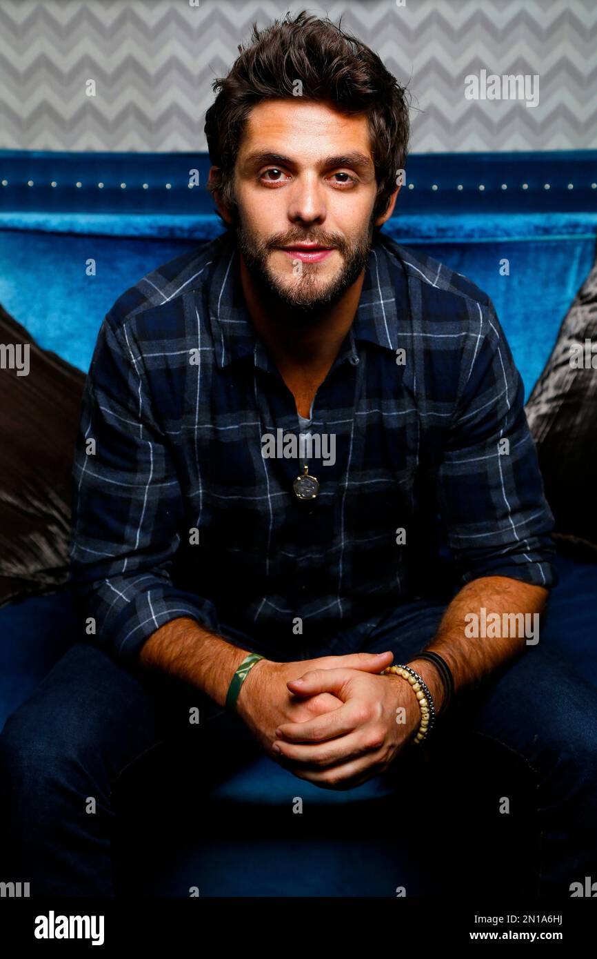In this Sept. 15, 2015 photo, country singer Thomas Rhett poses for a ...