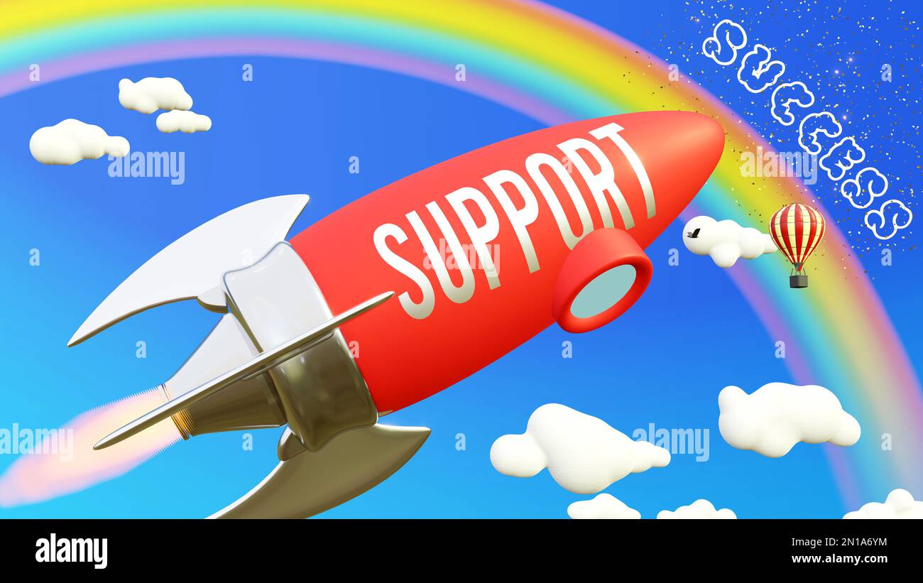 Sky is the limit - sparkling success in the high sky reached by Support ...