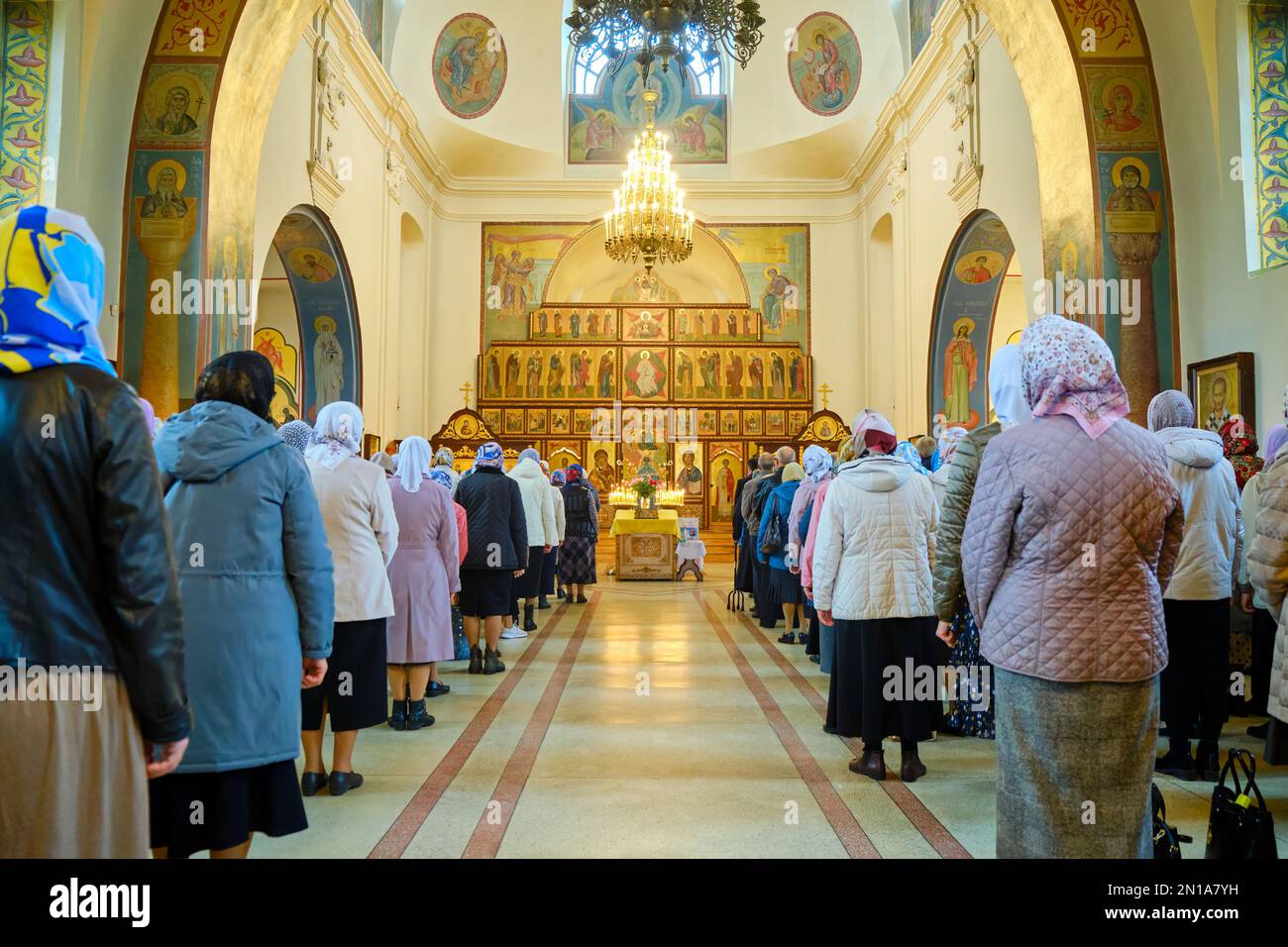 Orthodox Church People Prayer God Traditions Candles Inside Christ ...