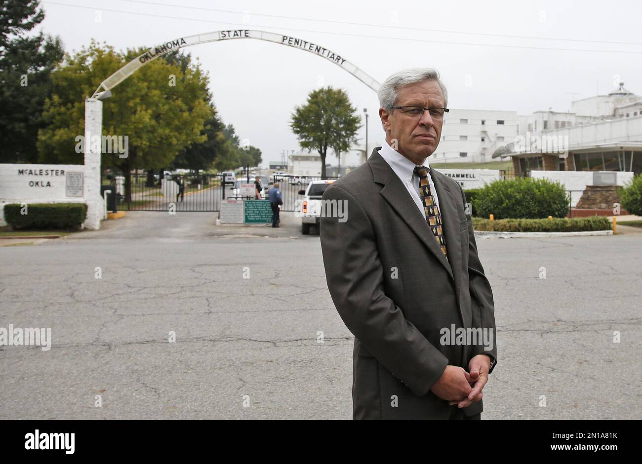 Don Knight, attorney for death row inmate Richard Glossip, waits to ...