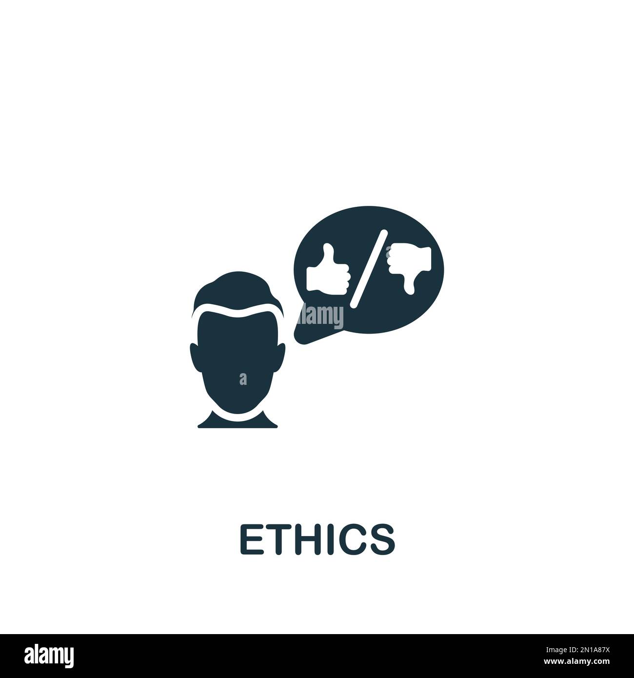 Ethics Icon Monochrome Simple Sign From Core Values Collection Ethics Icon For Logo Templates