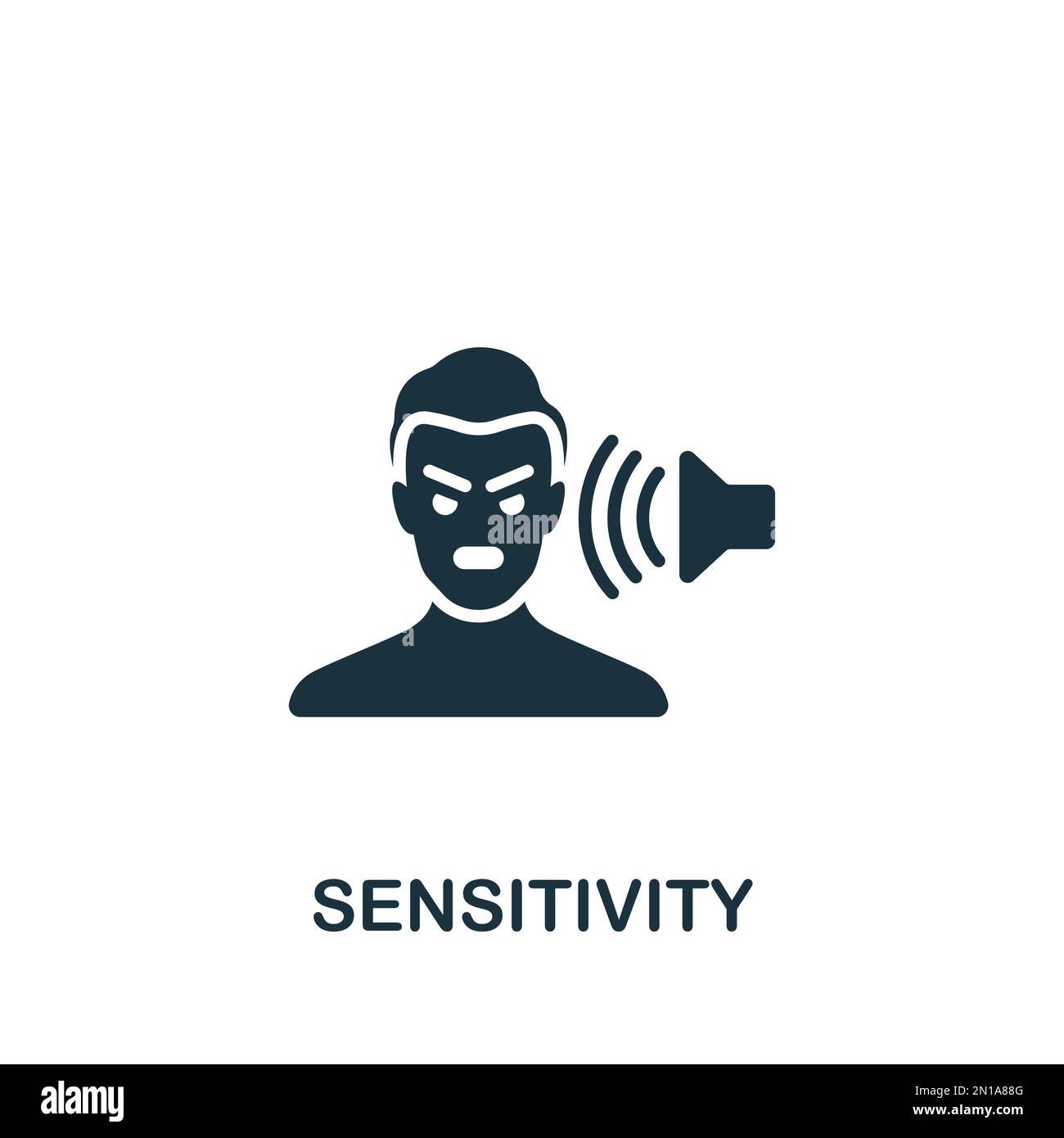 Sensitivity Icon Monochrome Simple Sign From Core Values Collection Sensitivity Icon For Logo