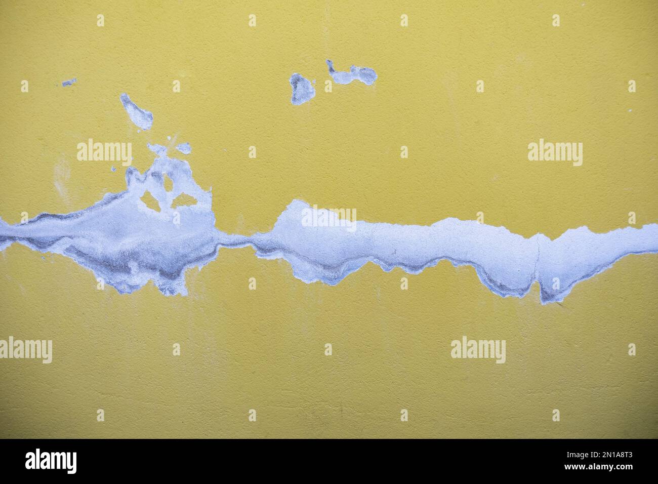 Detail of old exterior wall damaged by humidity, ruin Stock Photo - Alamy