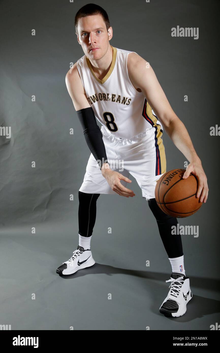 New Orleans Pelicans forward Luke Babbitt (8) photographed during their ...