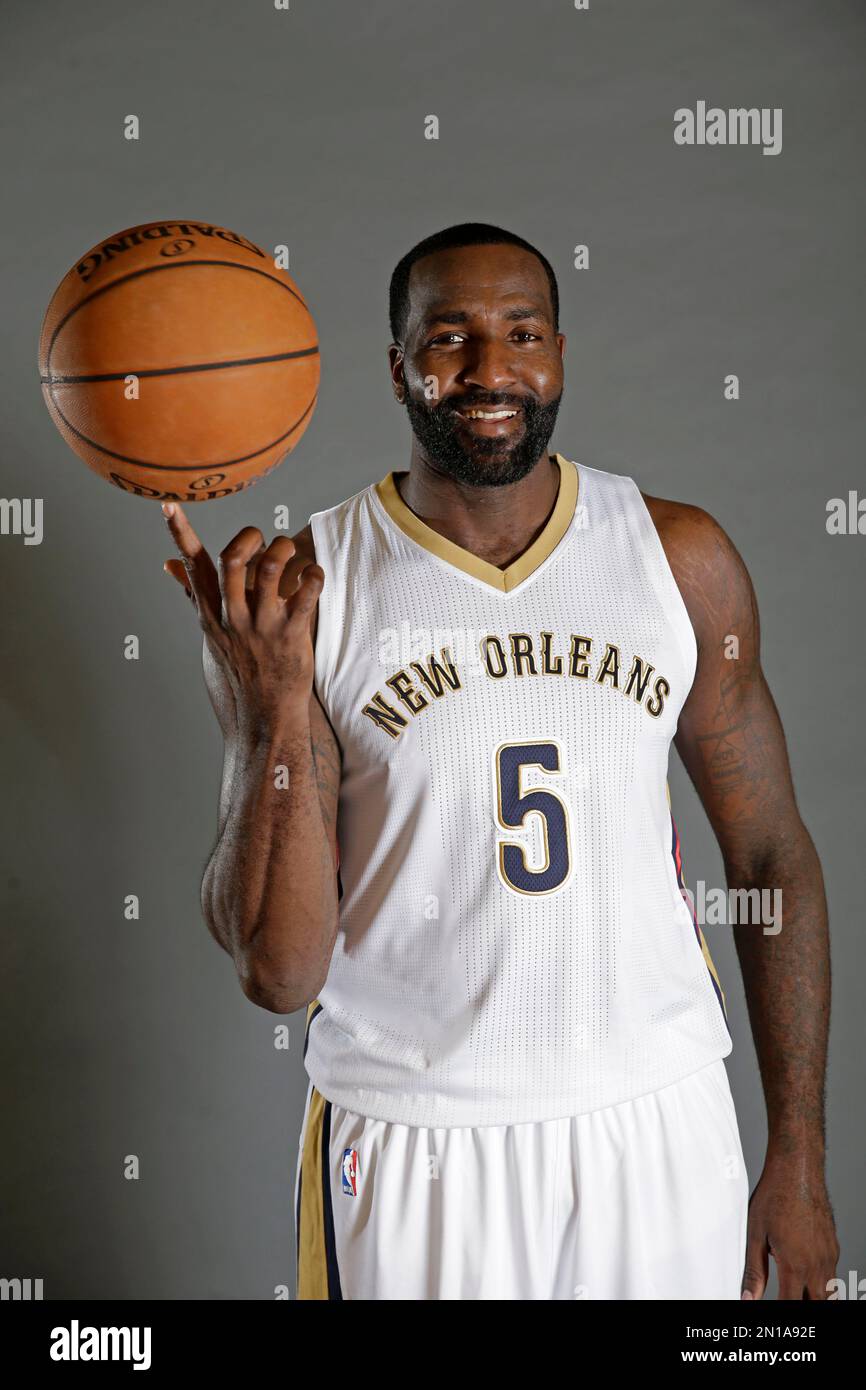 New Orleans Pelicans center Kendrick Perkins (5) photographed during ...