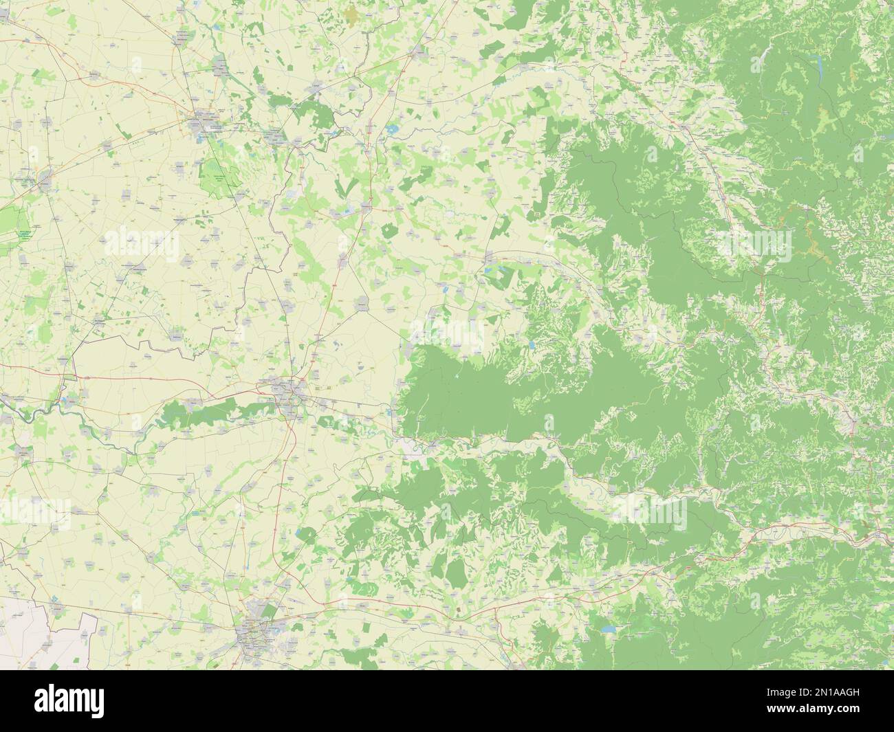 Arad, county of Romania. Open Street Map Stock Photo - Alamy