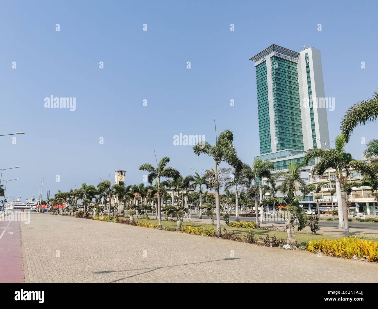 Luanda Angola - 09 17 2022: View from Hotel Presidente, the modern and ...