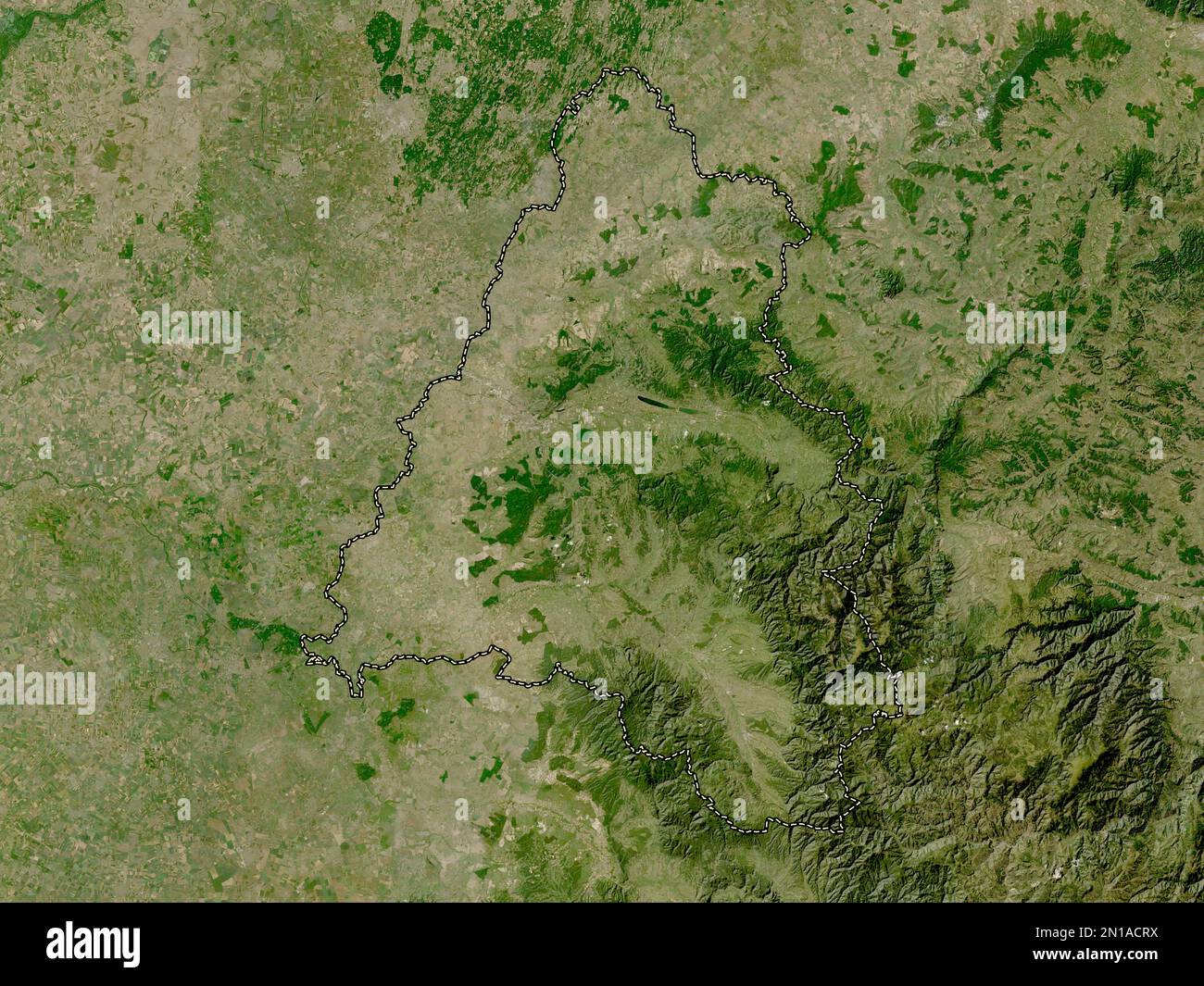 Bihor, county of Romania. Low resolution satellite map Stock Photo - Alamy