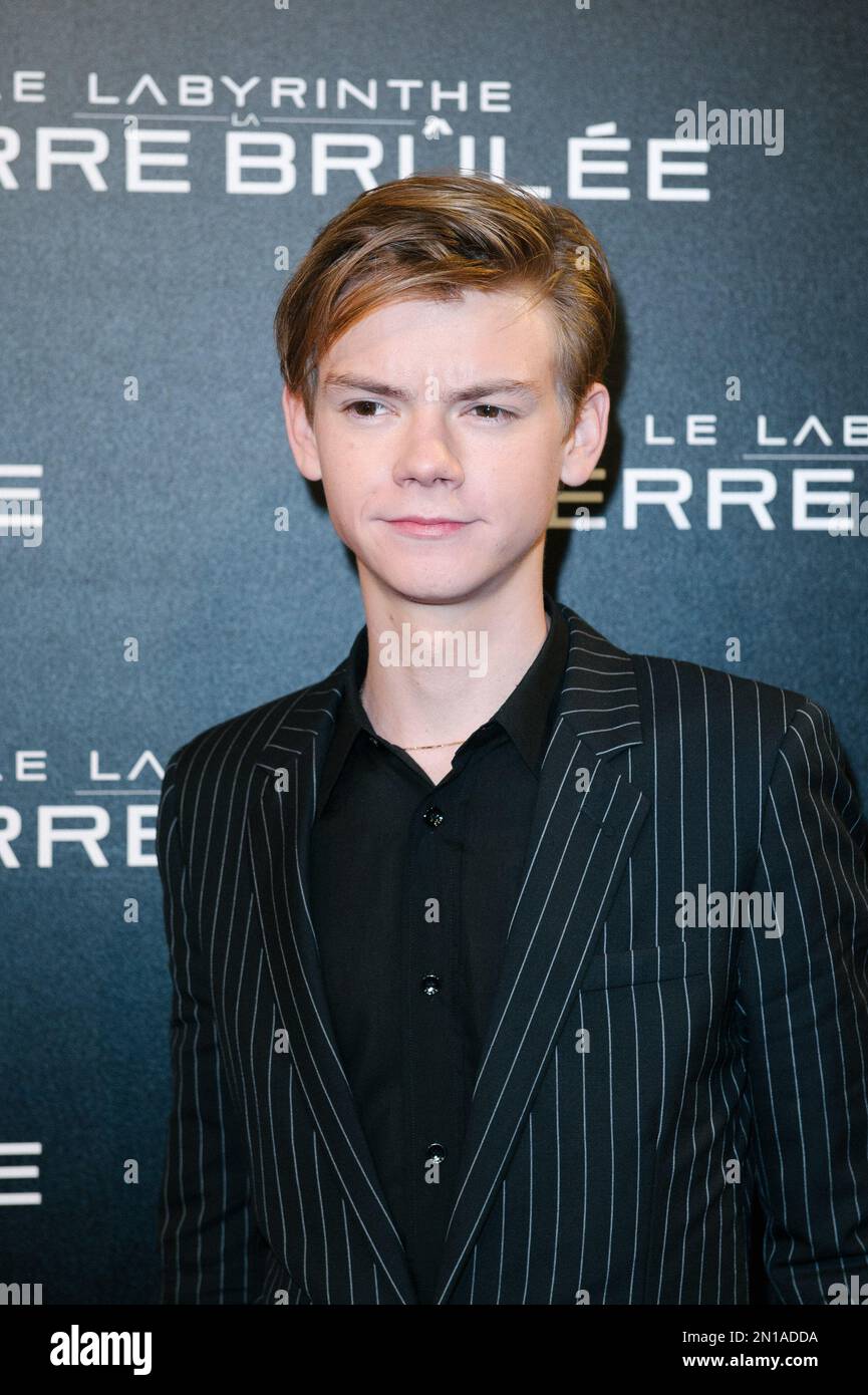 British actor Thomas Brodie-Sangster poses for photogrpaher as he ...